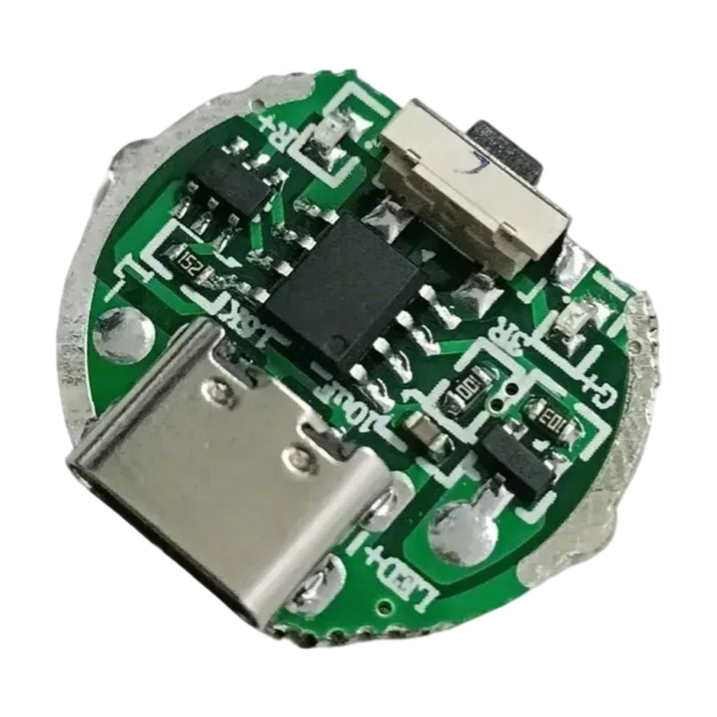 High Efficiency LED Flashlight Driver Board With Builts In USB Charging ...