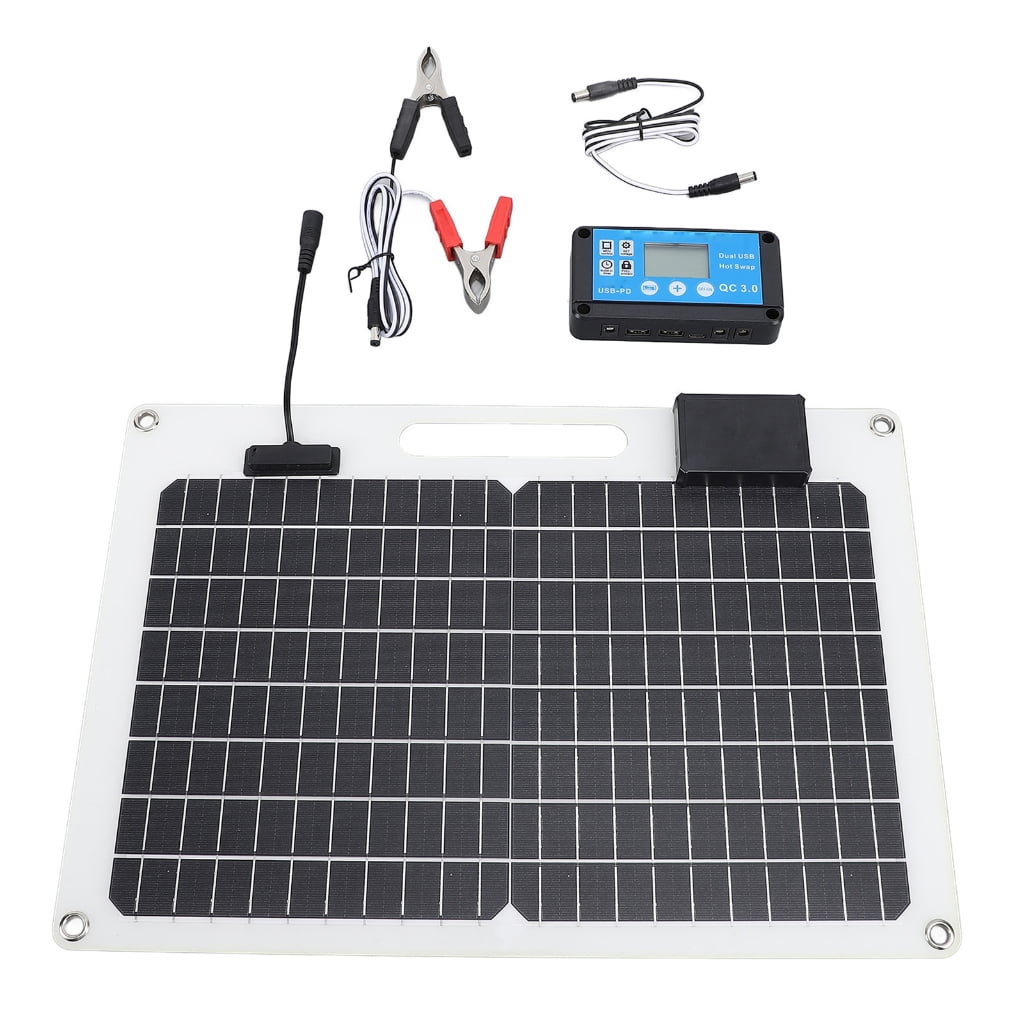 High Efficiency Solar Charging Panel Set Double Voltages 12V 24V Auto ...