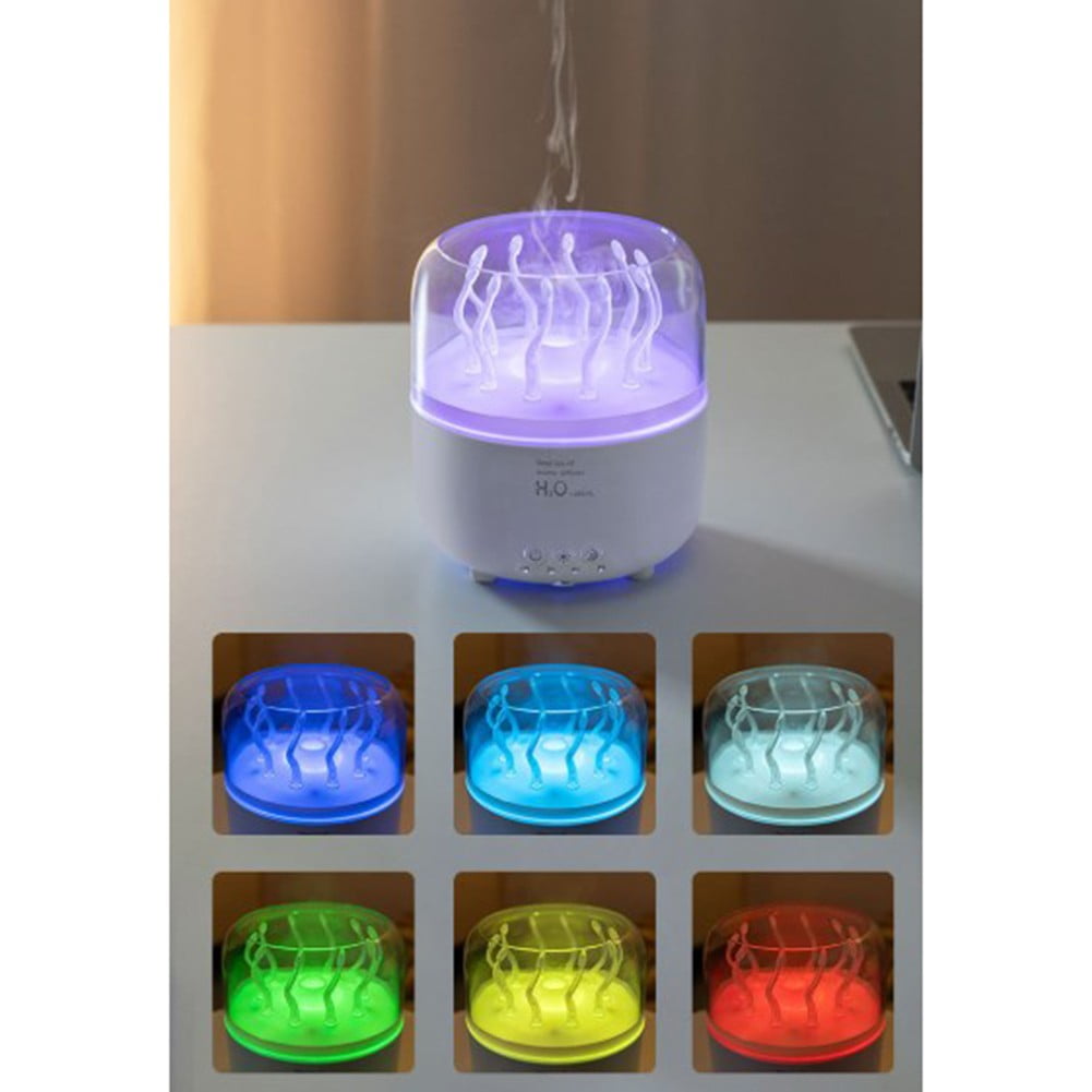 Rotating Jellyfish Humidifier Colorful Atmosphere Light with Remote ...