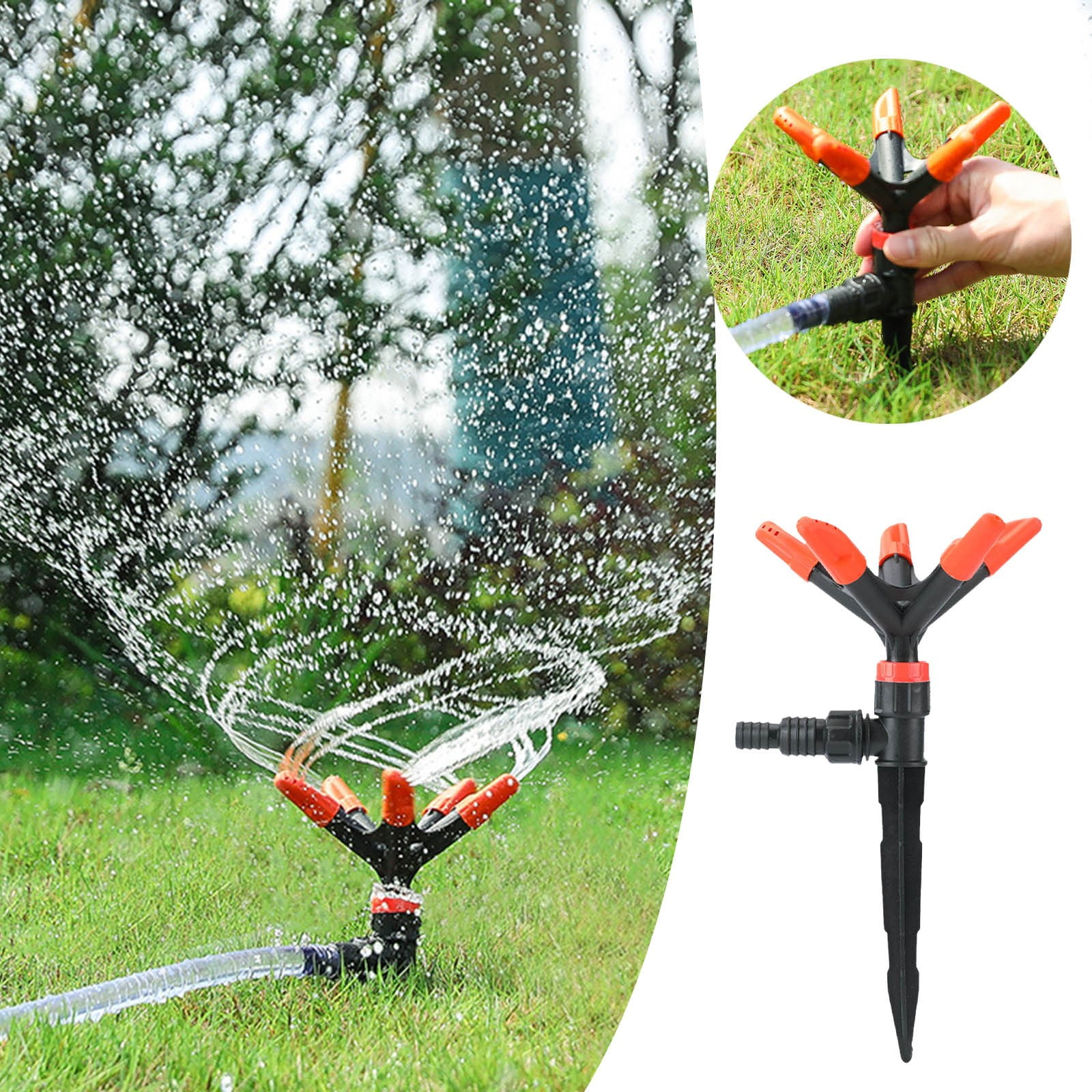 High Efficiency Water Sprinklers for Outdoor Use 360 Automatic Rotating ...