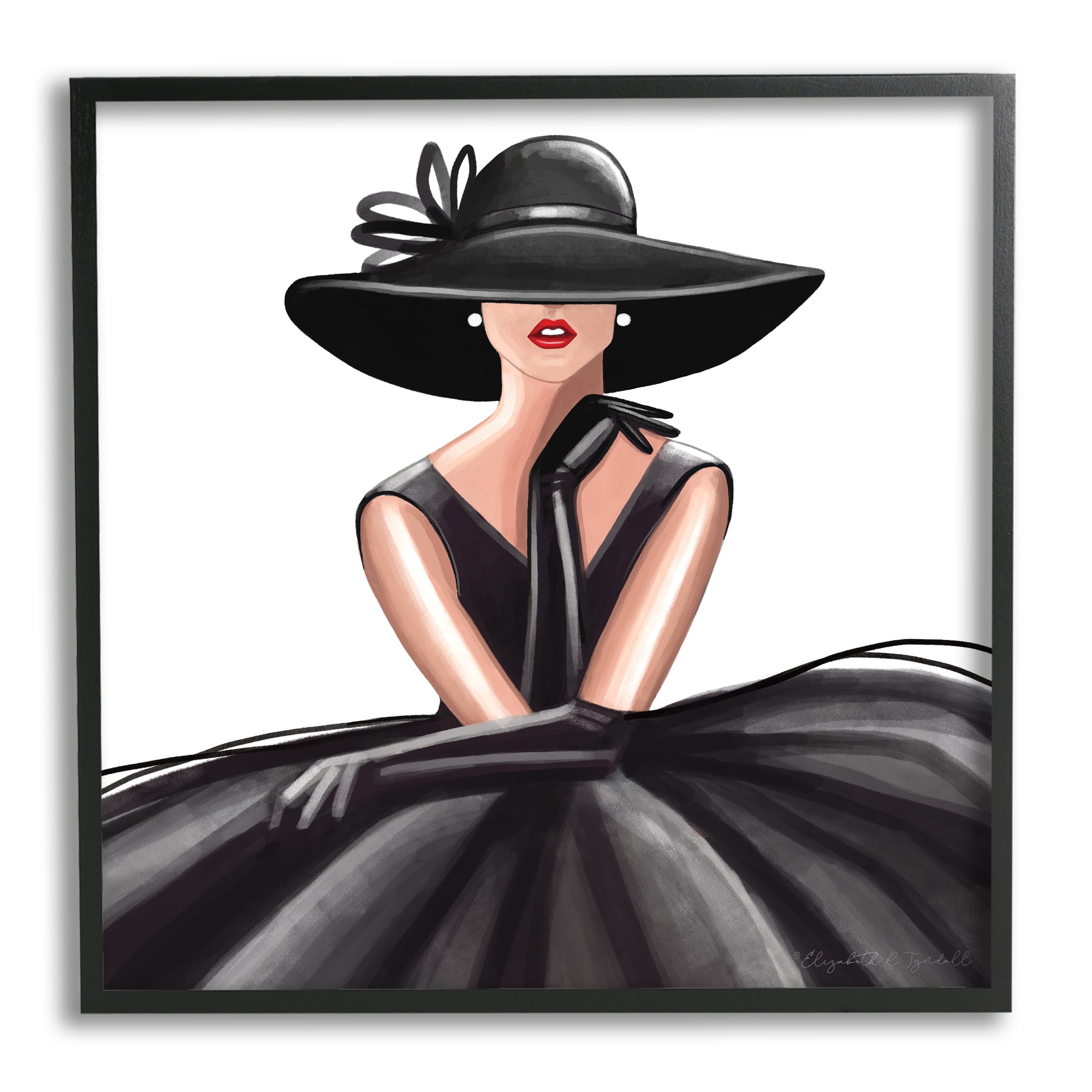 High End Fashion Glam Pose Luxurious Black Dress Beauty & Fashion ...