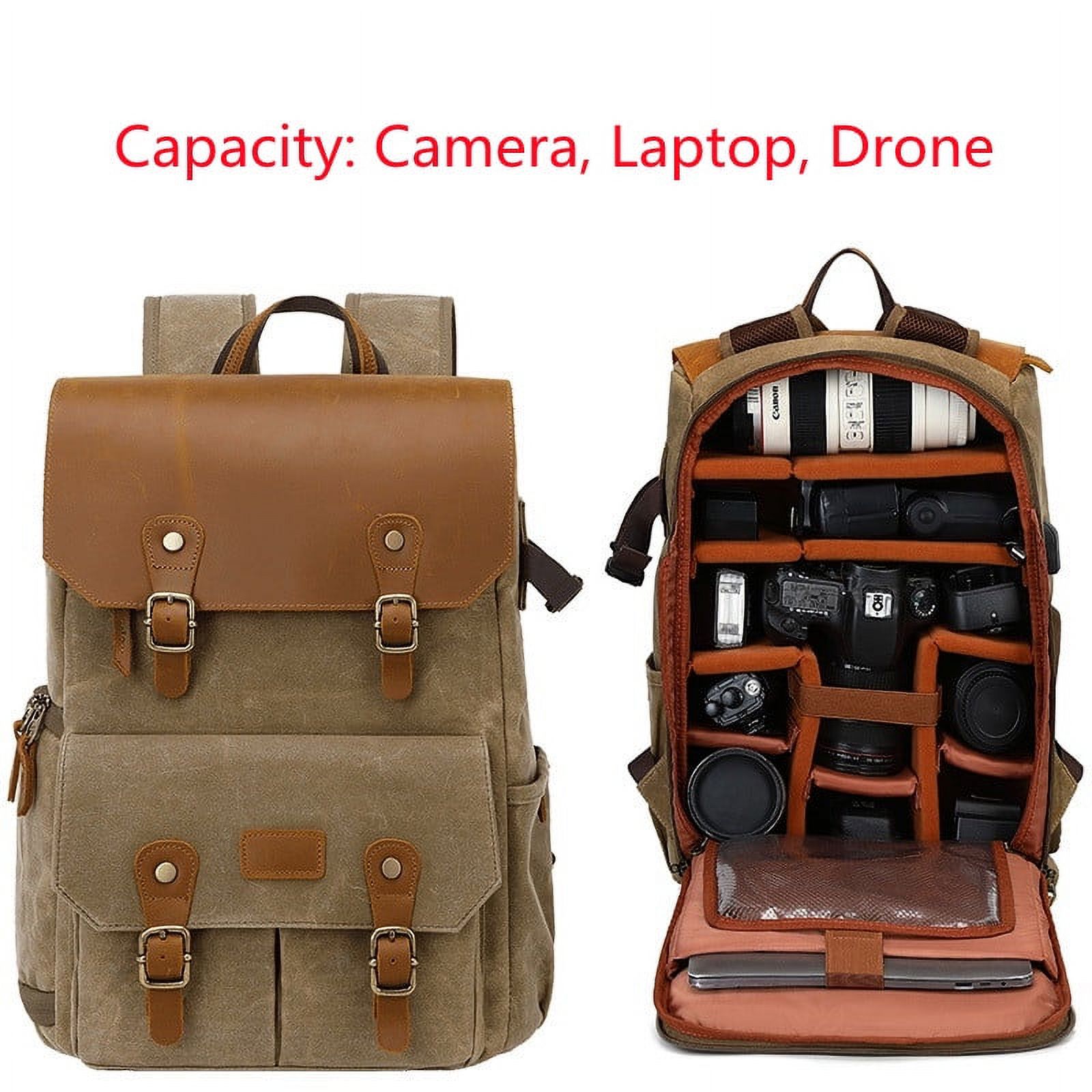 High-End Men's SLR Camera Backpack USB Large Camera Bag Waterproof ...