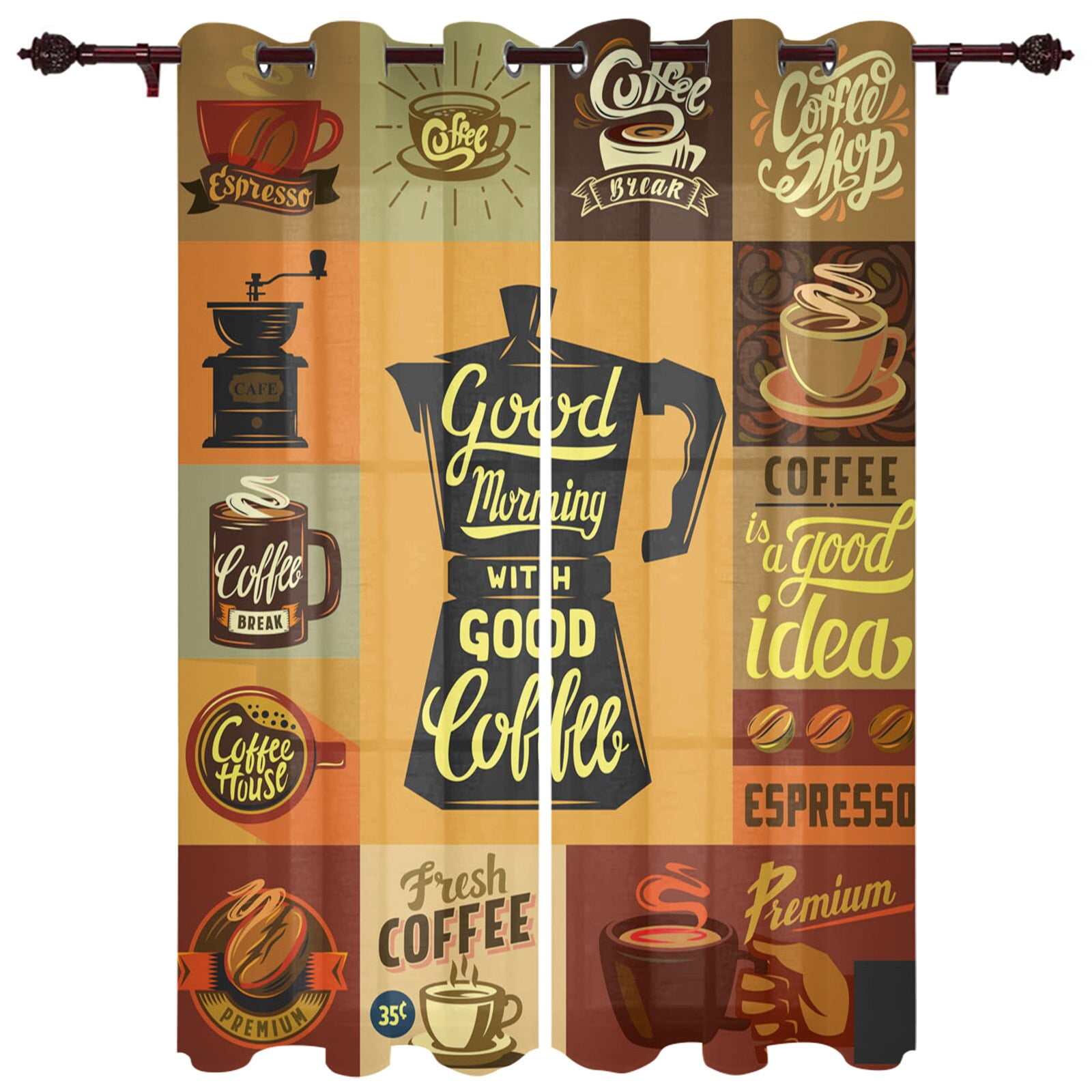 High EndNew Curtains Cup Flowers Beige Screens For Bedroom Living Room ...