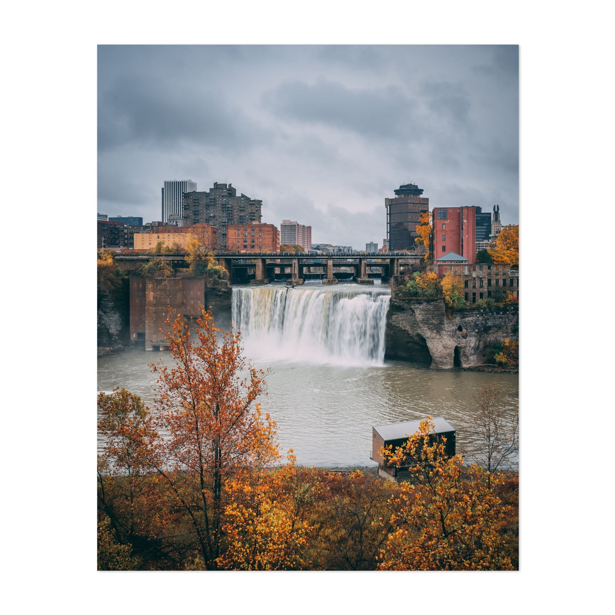 High Falls, Rochester - Rochester New York Photography Waterfall City ...