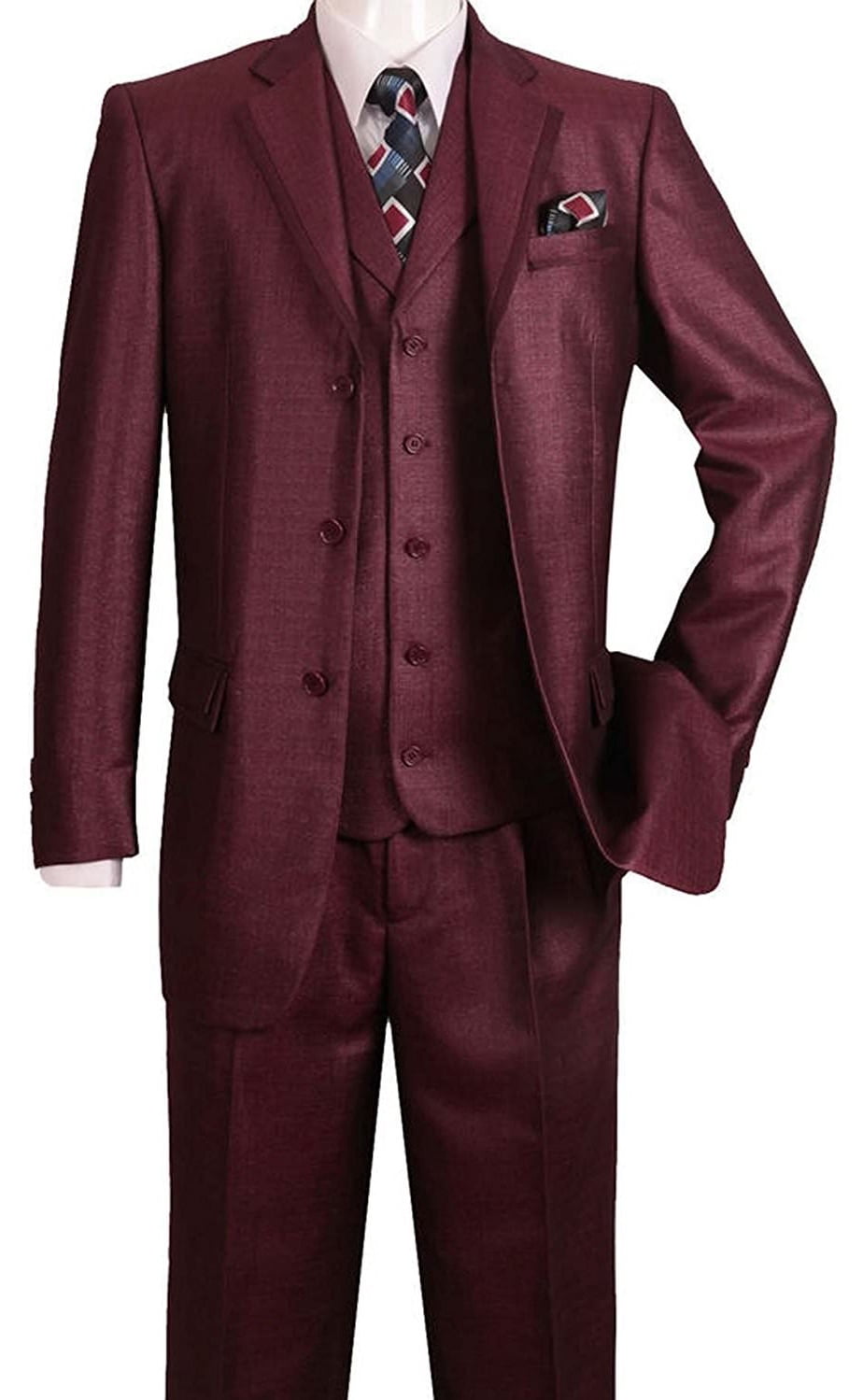 High Fashion Suit with Edged Notch Lapel - Walmart.com