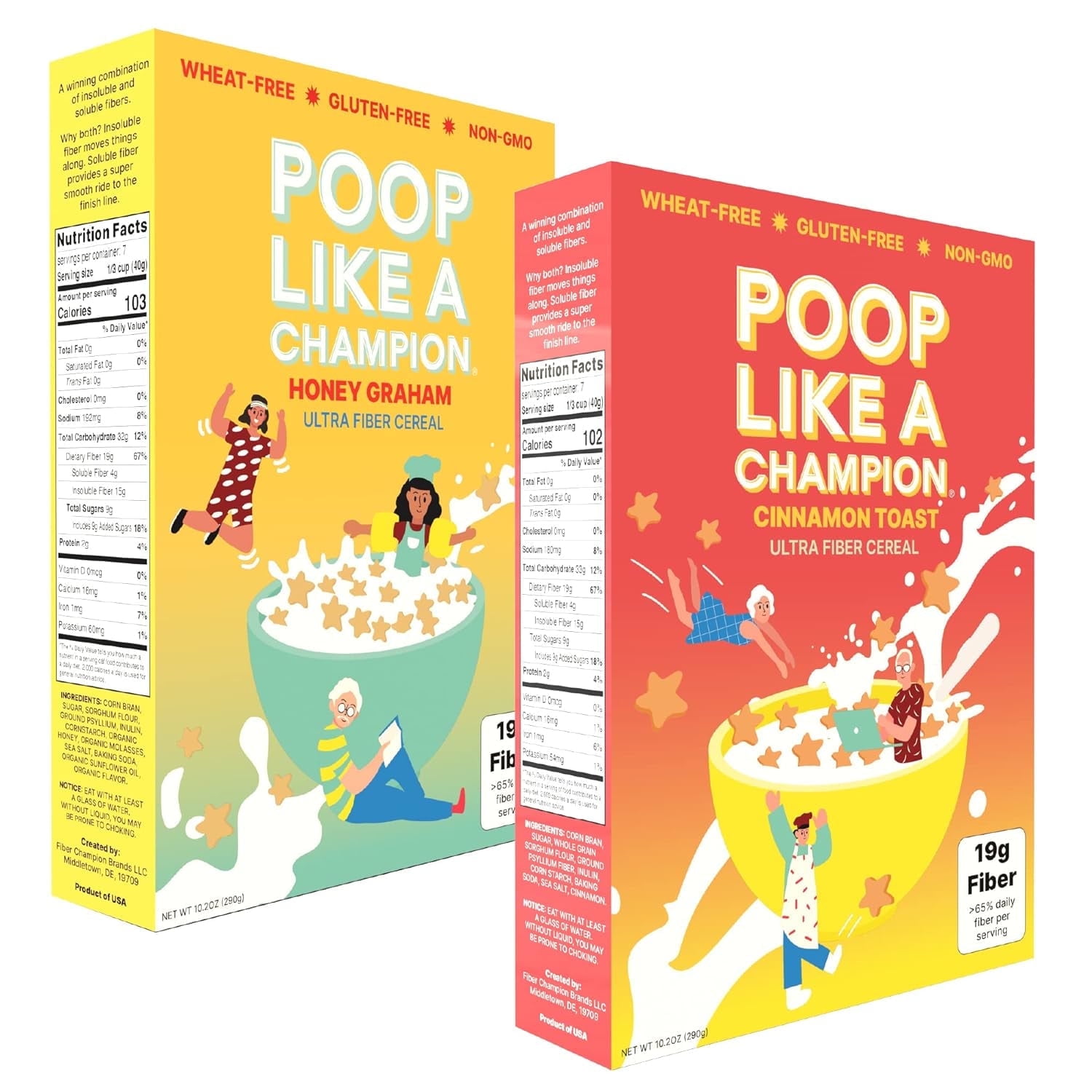 Poop Like A Champion: High Fiber, Keto-friendly, Cold Breakfast Cereal ...