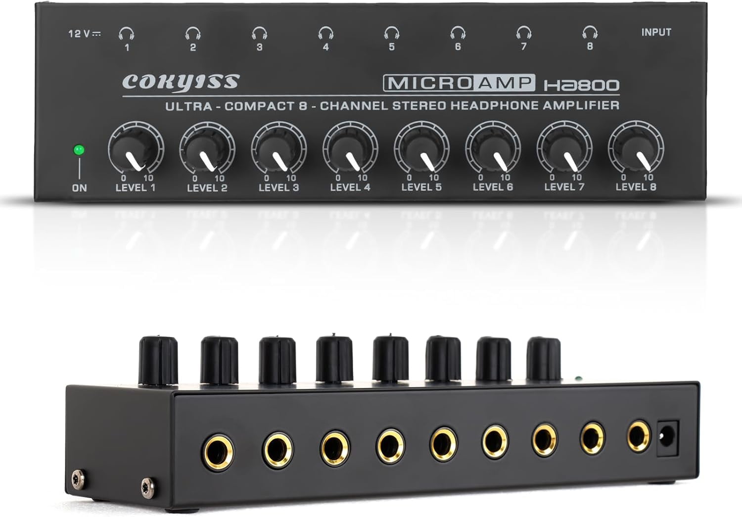 High-Fidelity 8-Channel Headphone Amplifier – Ultra-Compact Stereo ...