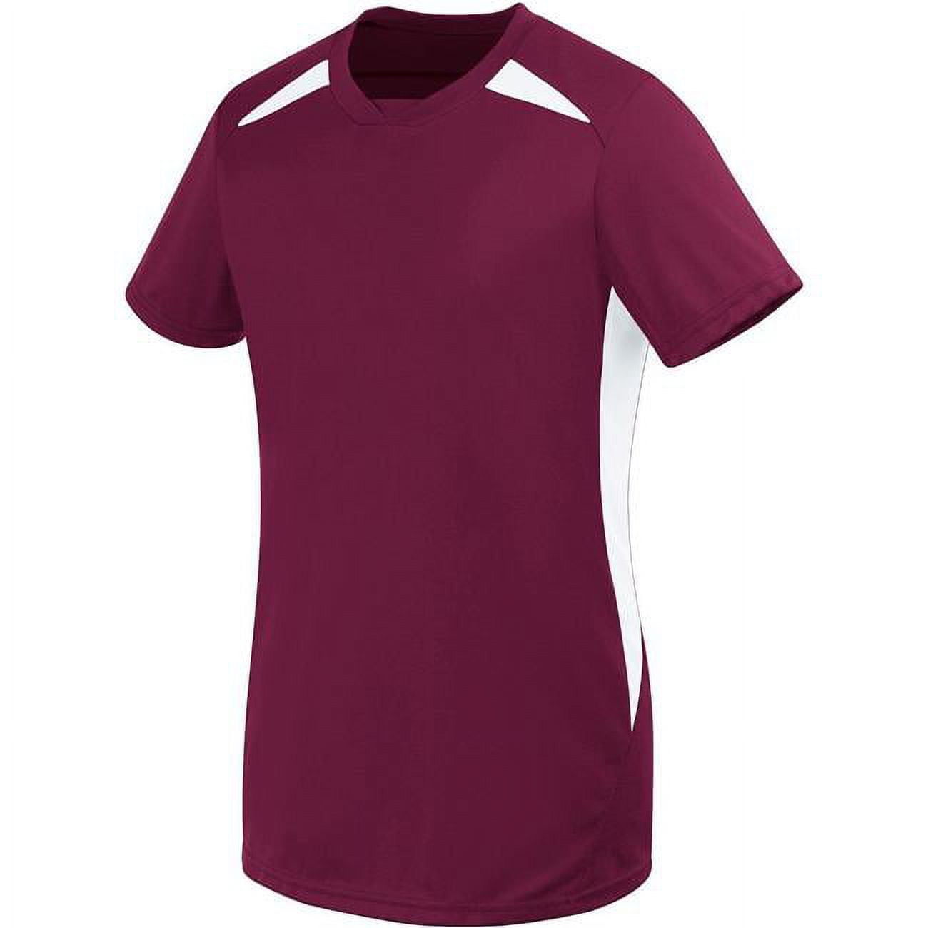 High Five 322872.380.2XL Ladies Hawk Jersey, Maroon & White - 2XL ...