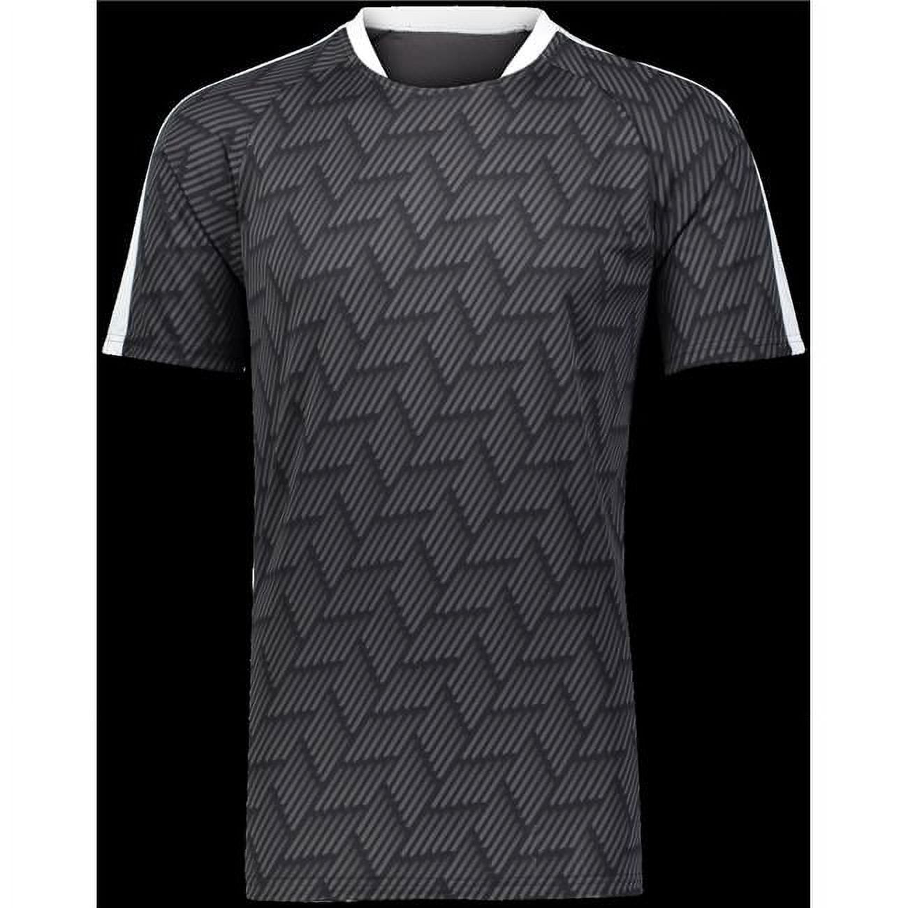 High Five 322981.66E.L Youth Hypervolt Jersey, Black Print & White ...
