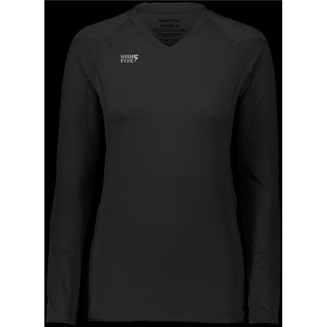 High Five 342213.080.S Girls Truhit Long Sleeve Jersey, Black - Small ...