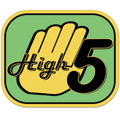High Five Sticker Decal Phone Decal Water Bottle Stickers Car Decals ...
