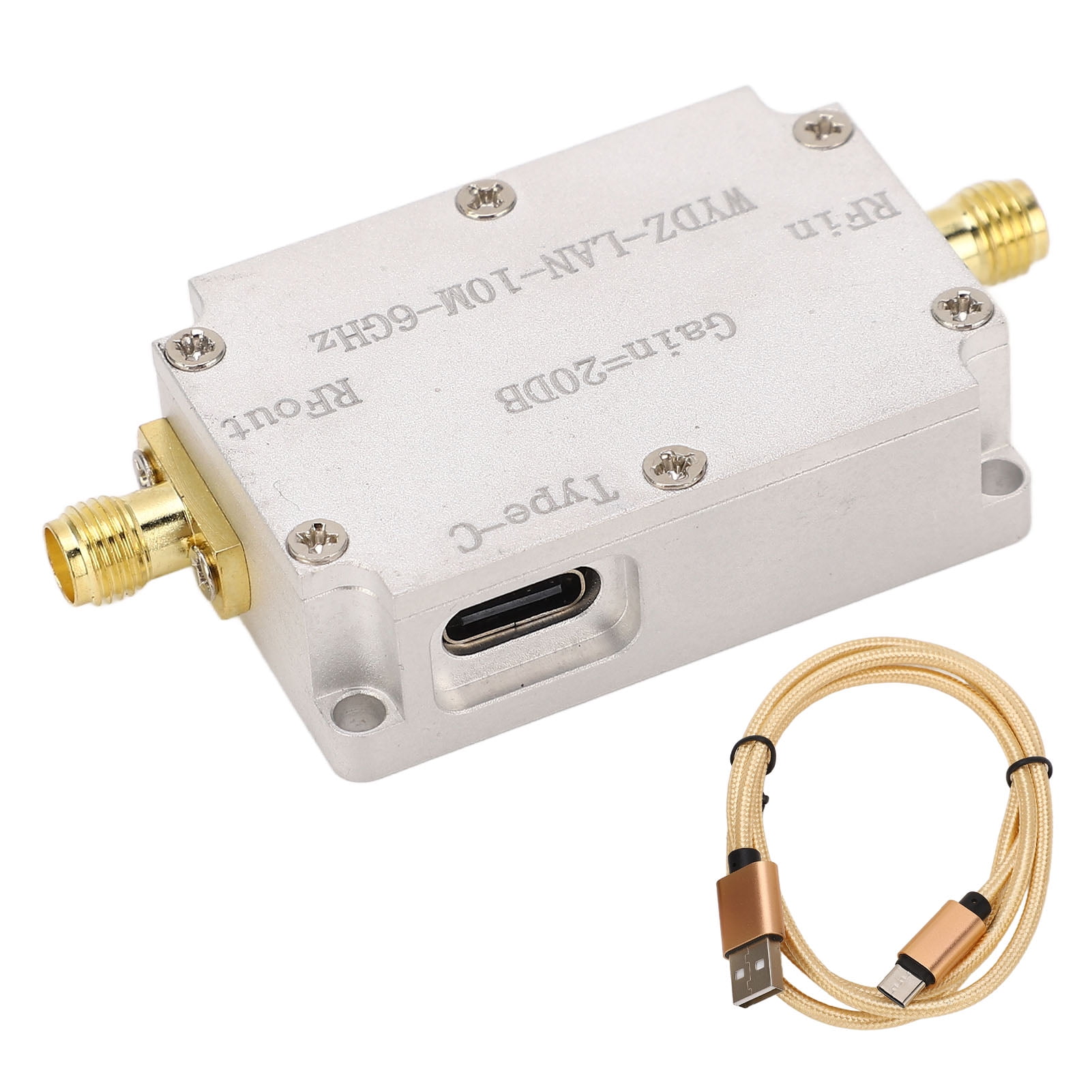 High Flatness Amplifier 10M-6GHz 20dB Gain LNA RF Signal Receiver ...