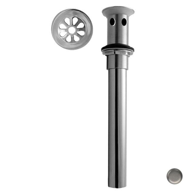High Flow Grid Drain with Overflow Holes - Satin Nickel - Walmart.com