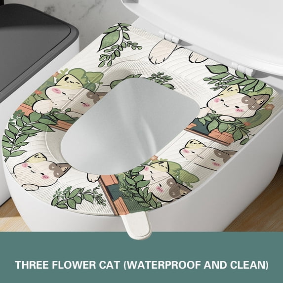 High Foam EVA Toilet Seat Cushion - Washable, Wipeable Universal Toilet ...