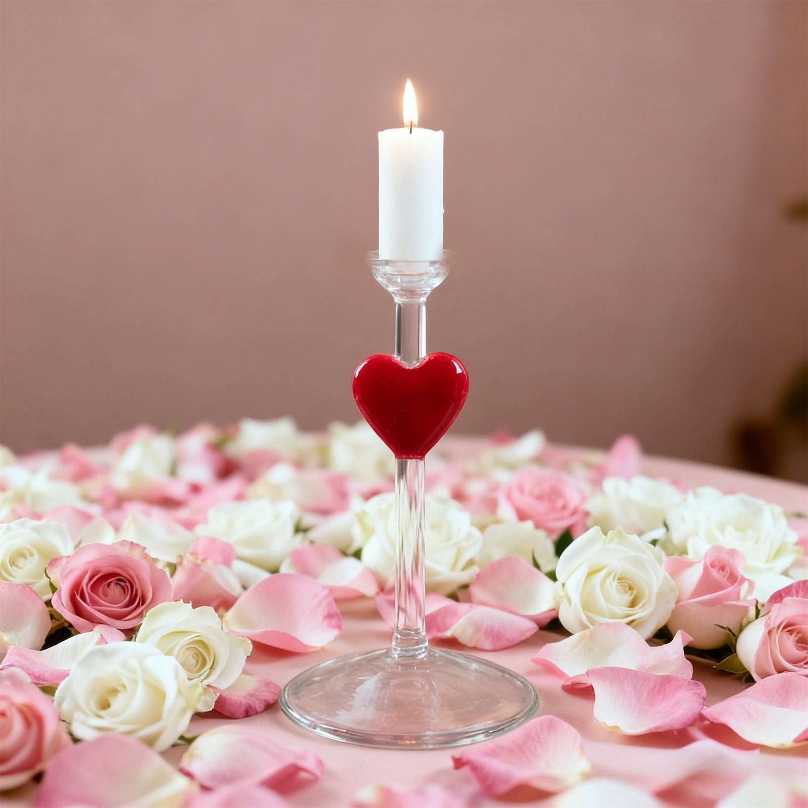 High Foot Heart-shaped Candlestick Home Decoration Ornaments Wedding ...