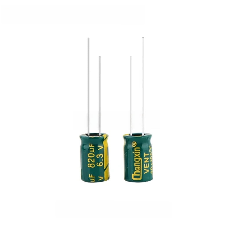 High Frequency Aluminum Capacitor 6.3V 820UF Low Resistance Long Life ...