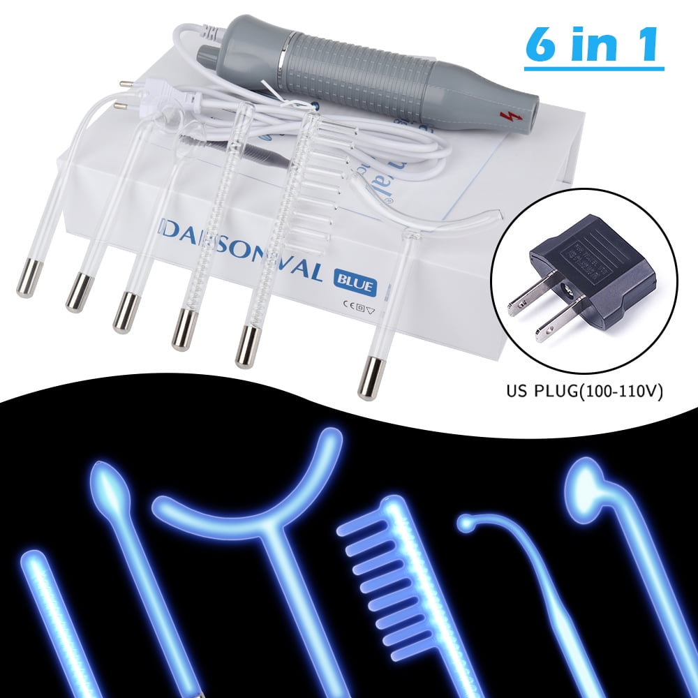 High Frequency Facial Machine Electrotherapy Wand Glass FUSION Neon ...