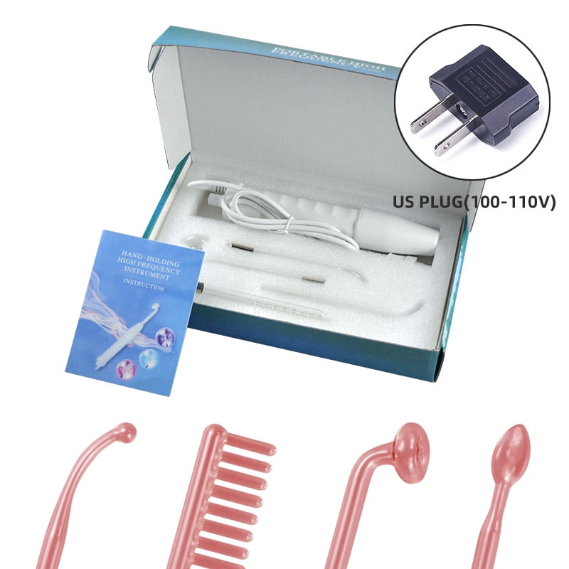 High Frequency Portable Mushroom Tongue Bend Comb Tube Electrotherapy ...
