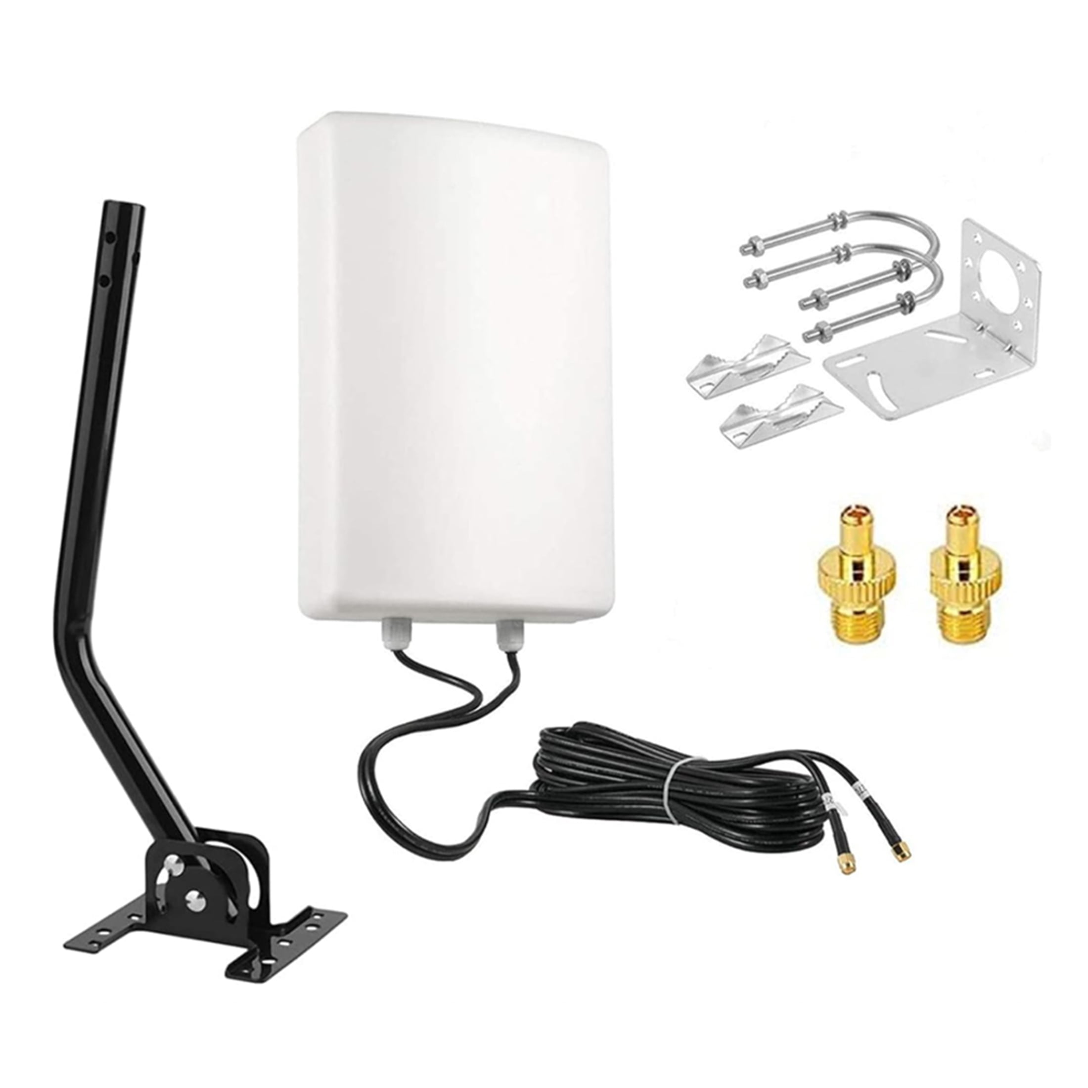 Signalplus High-Gain 4G LTE 2X2 MIMO Outdoor TV Antenna Kit with Long Range Directional SMA ...
