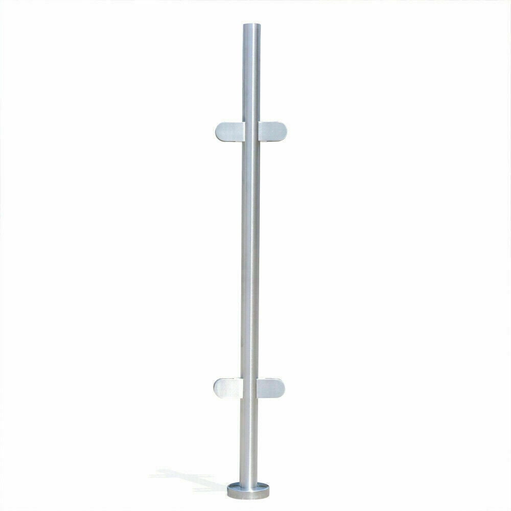 High Glass Balustrade Railing Post 110cm Glazing 316 Stainless Steel ...