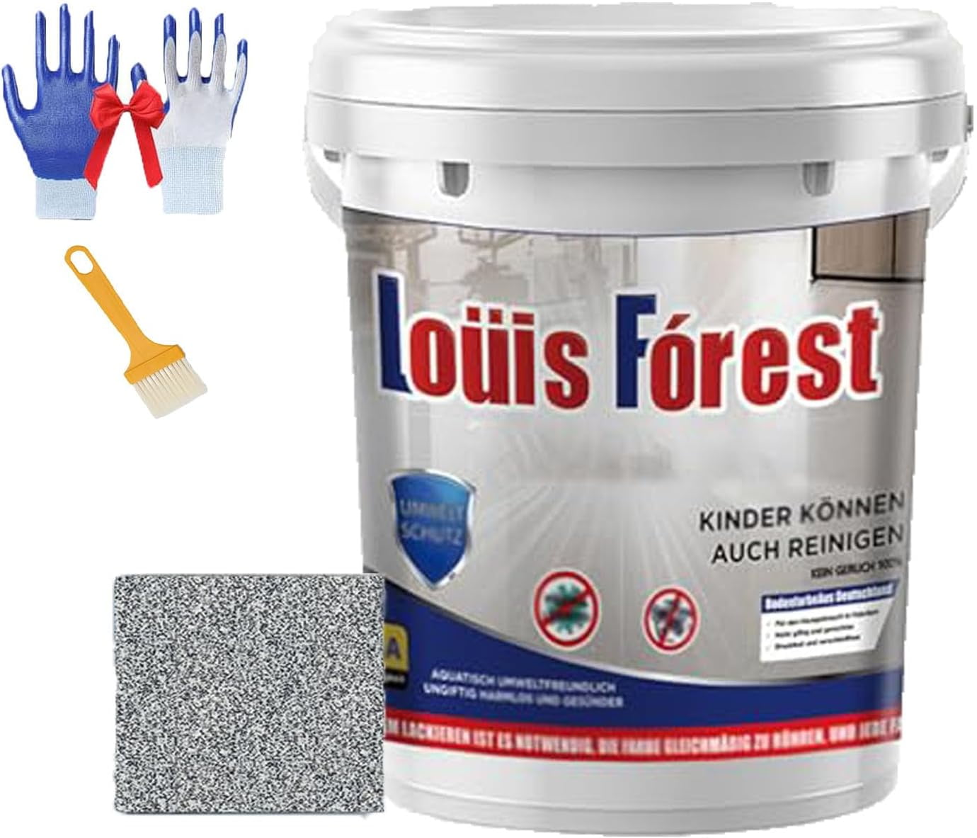 High-Gloss Marble Effect Epoxy Floor Coating, Louis-Forest Epoxy Floor ...