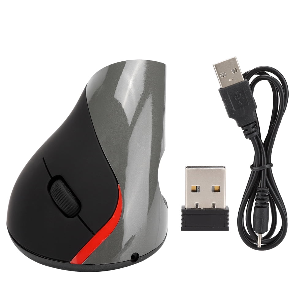 Sarapandan High-Gloss UV Coated 1200DPI Wireless Optical Mouse in Gray ...