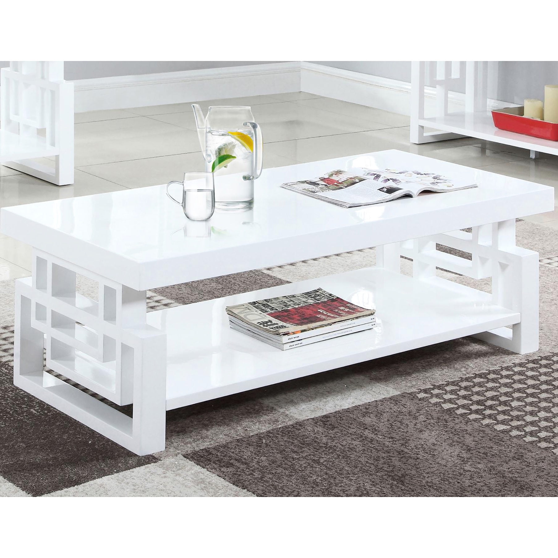 High Glossy Surface / In Modern Living Rooms / Gives an Elegant Touch ...