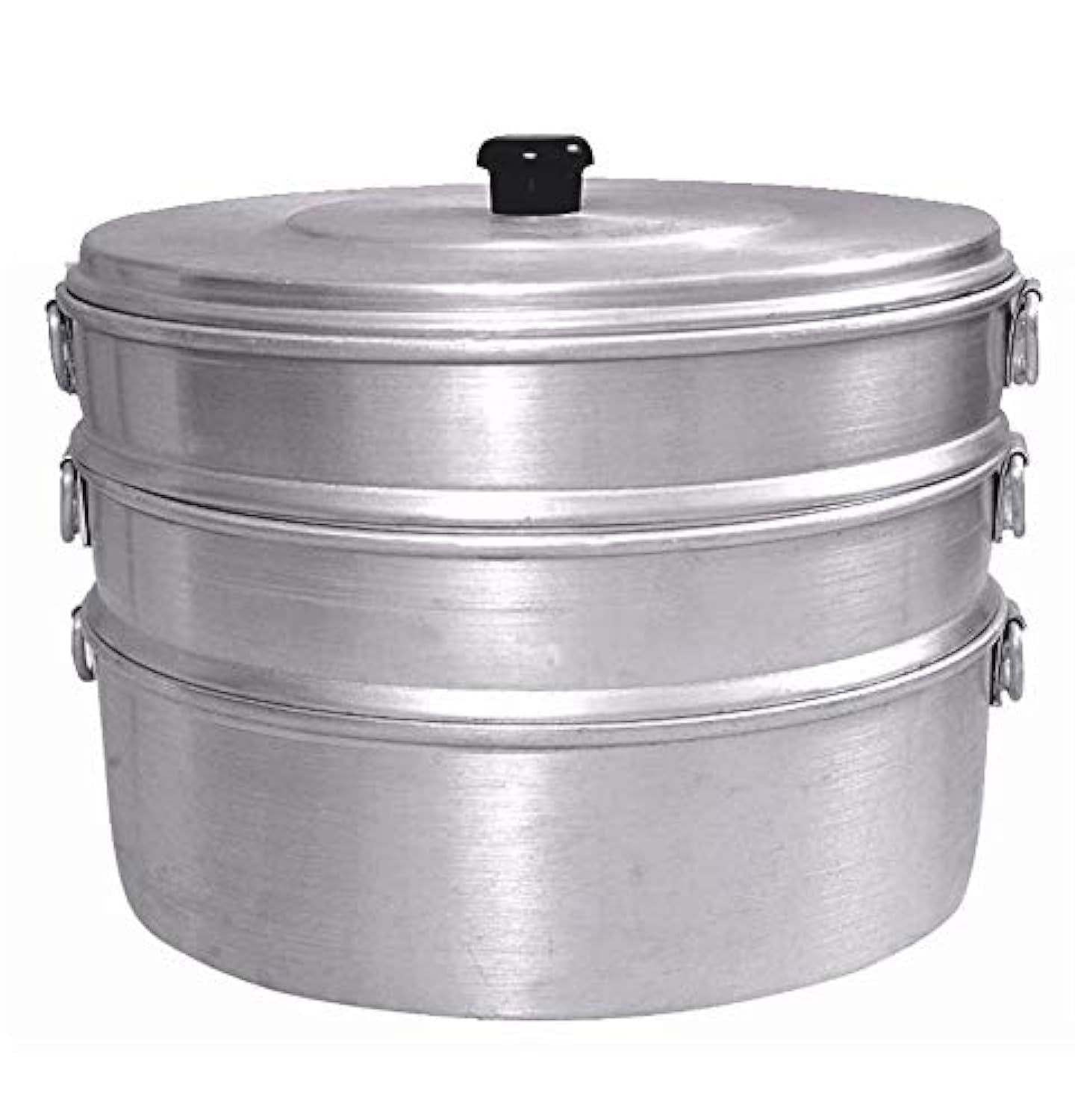 High Grade Aluminium Momos Steamer 3 Tier - Capacity 3 Liters, Silver ...