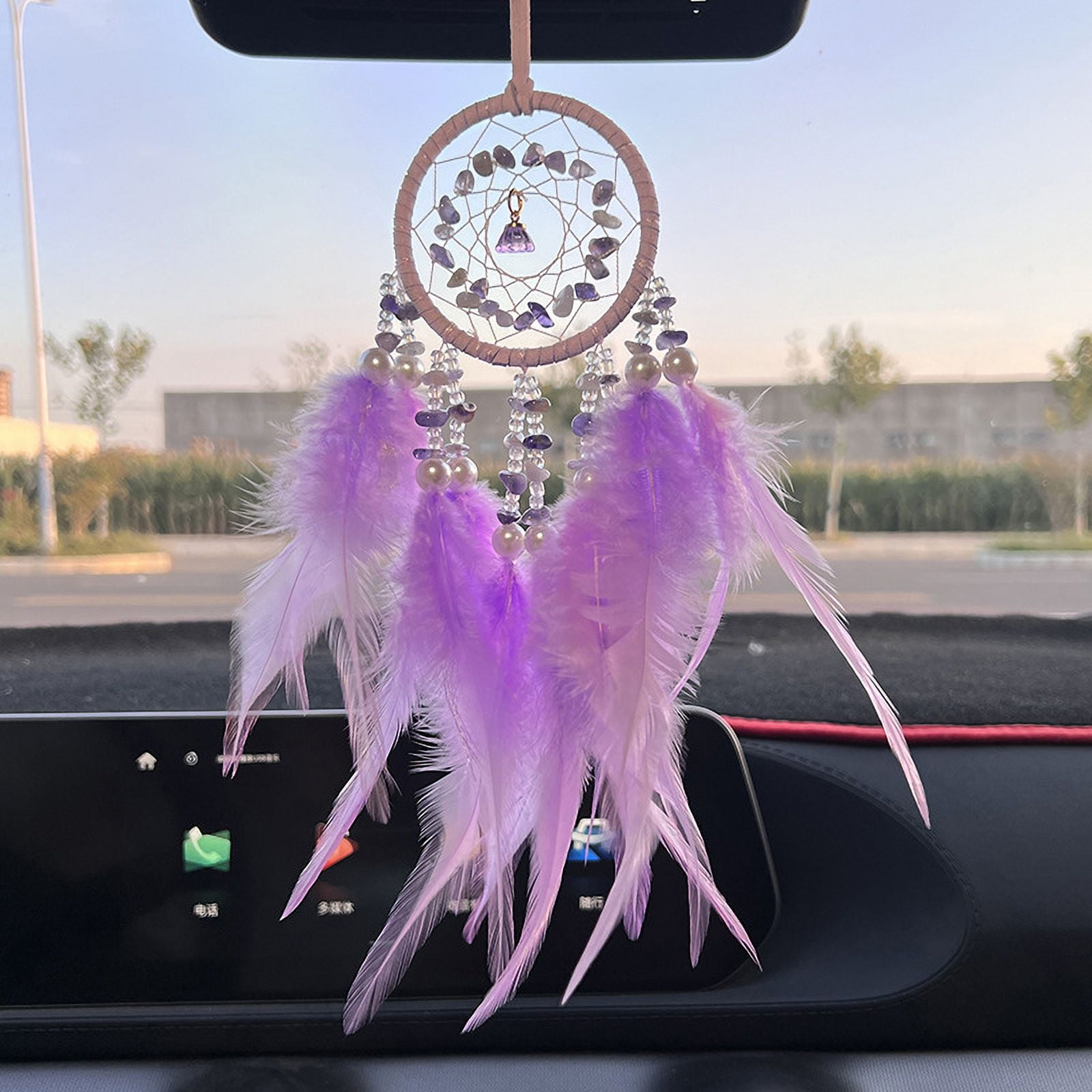 High Grade Crystal Stone Car Pendant, Dainty Car Interior Hanging ...