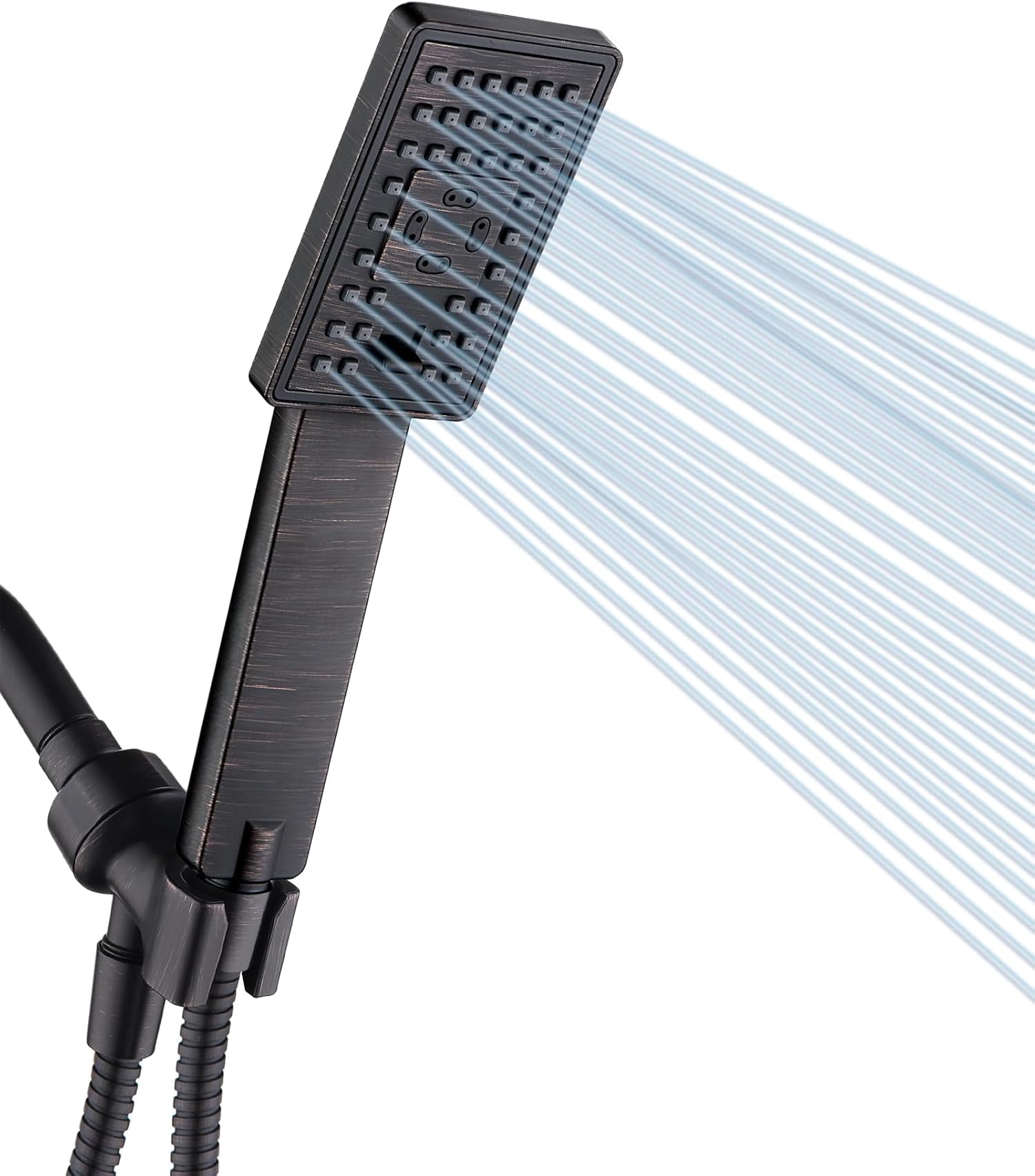 High Handheld Shower Set, High Hand Held Showerhead with 60" Long ...