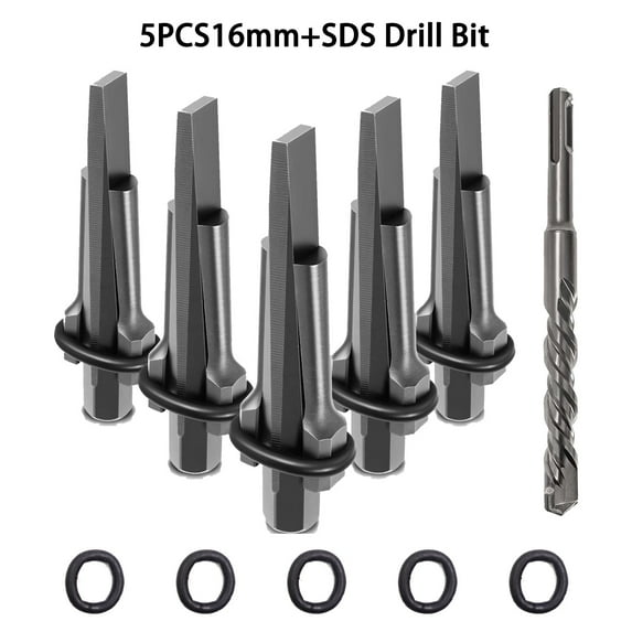 High-Hardness Rock Splitter Wedge SDS Drill Bit Stone Splitting Wedges ...