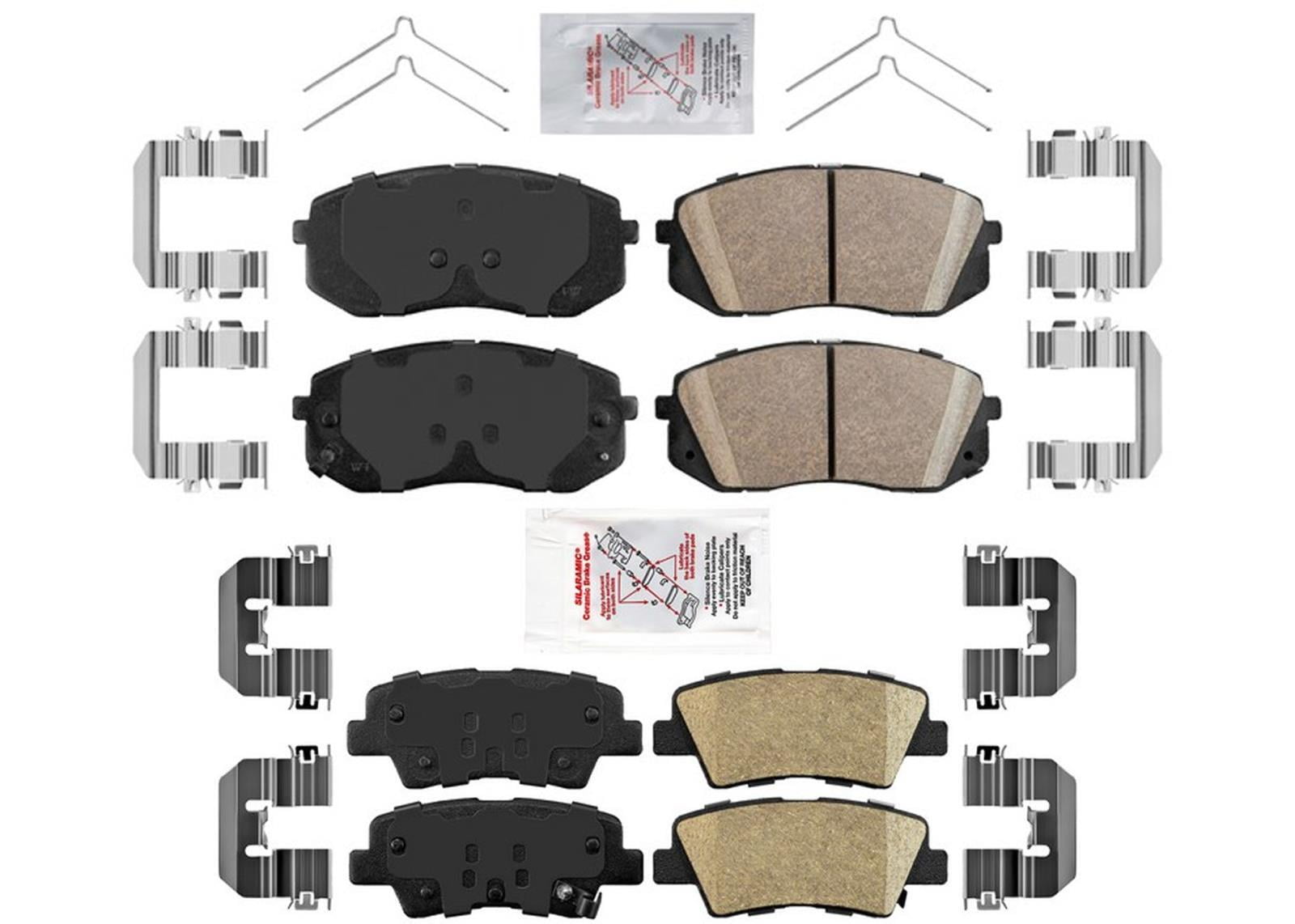 High-Heat Antistatic x Ceramic Dust Free Brake Pads for Hyundai for ...