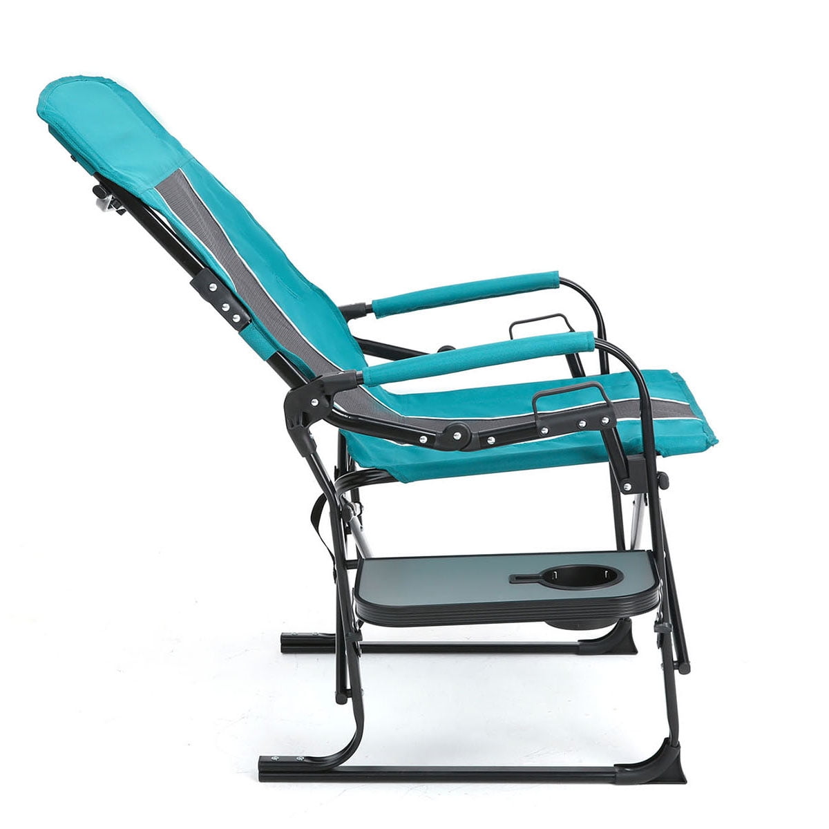 High Heavy Duty Lawn Chair in Classic Beige, Supports 250LBS, Portable ...