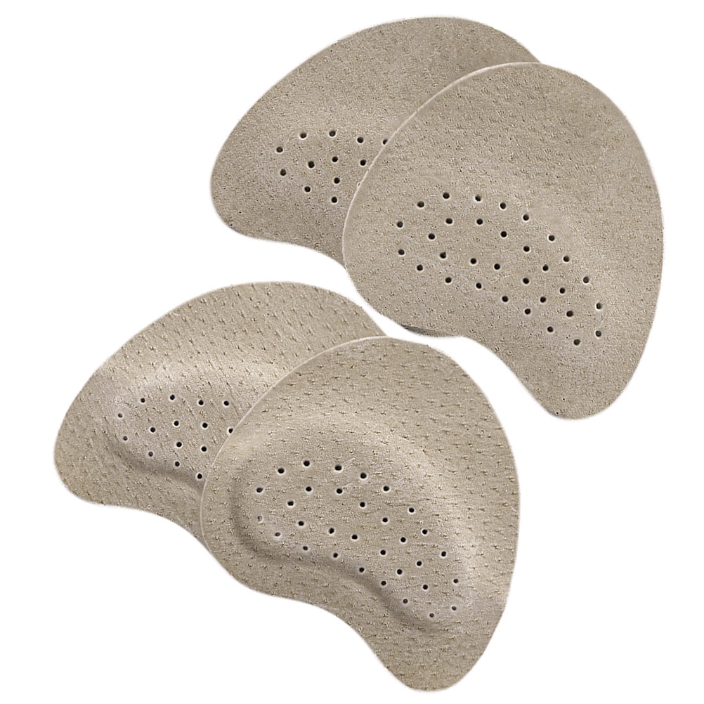High Heel Forefoot Pads 2 Pairs Leather Rest Non-slip Shoe Inserts Flat ...