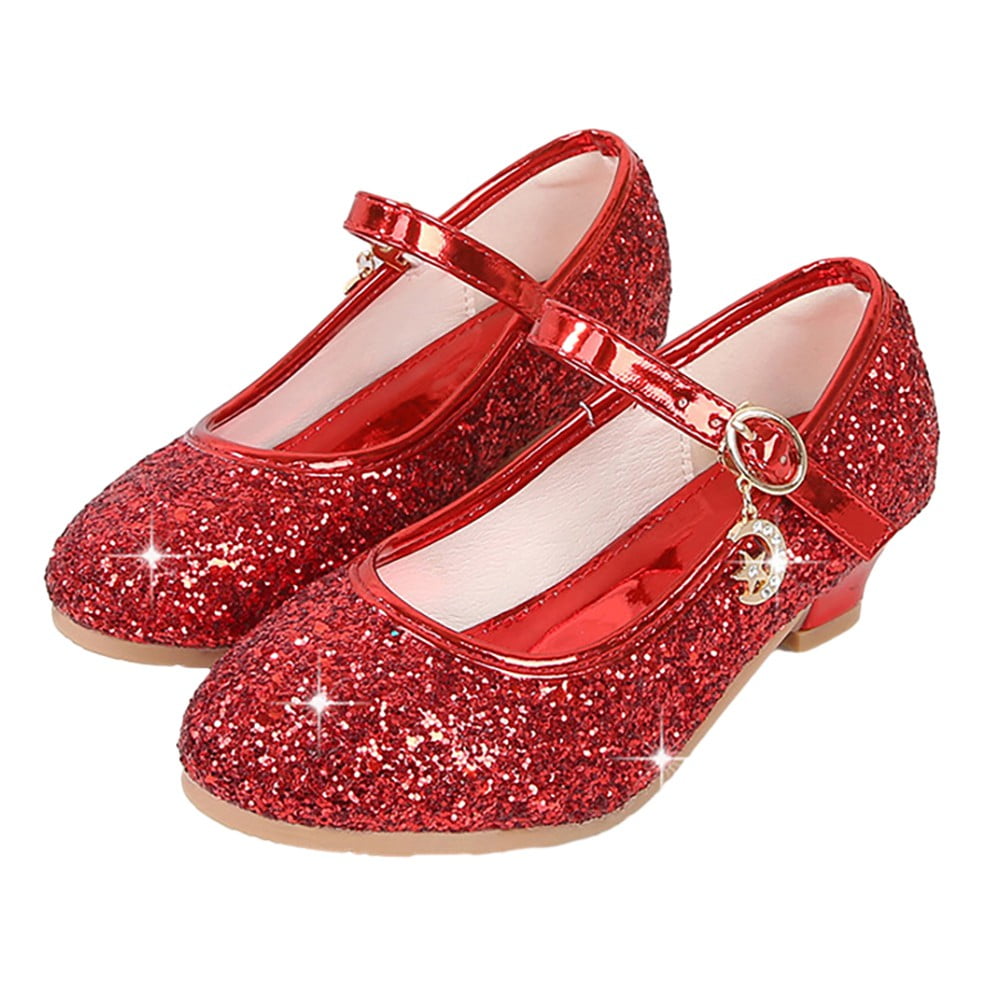 High Heeled Princess Shoes Style Cute Flower Girls Shoes Simple Wedding ...