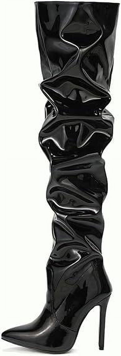 High Heels, Women's Over The Knee Thigh High Elastic High Tube Slender ...