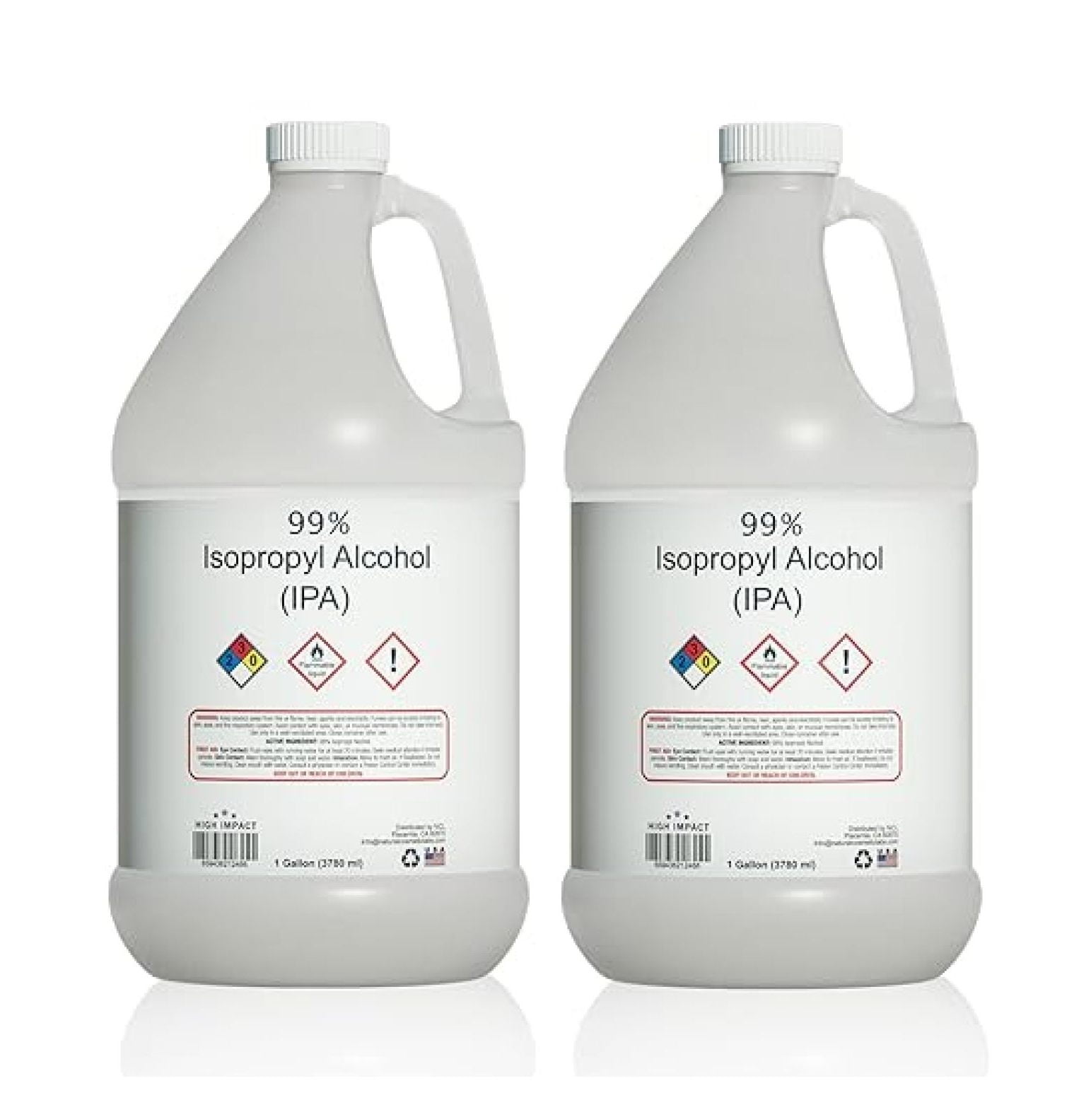High Impact 99% Isopropyl Alcohol (IPA) Gallon - Made in The USA - Pack of 2 - Walmart.com