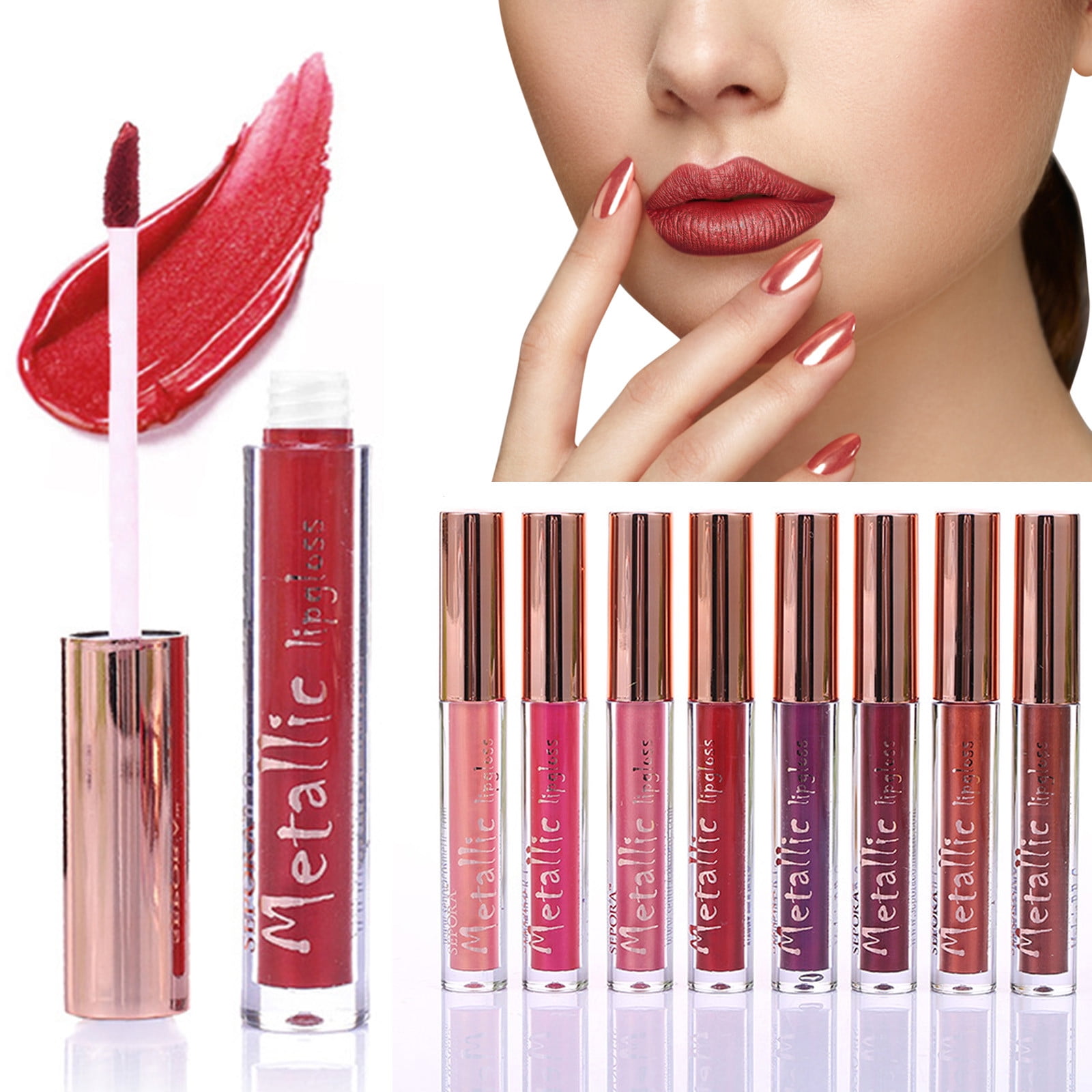 High-Impact Liquid Lipstick Gloss - Smudge-Proof Lip Color With ...