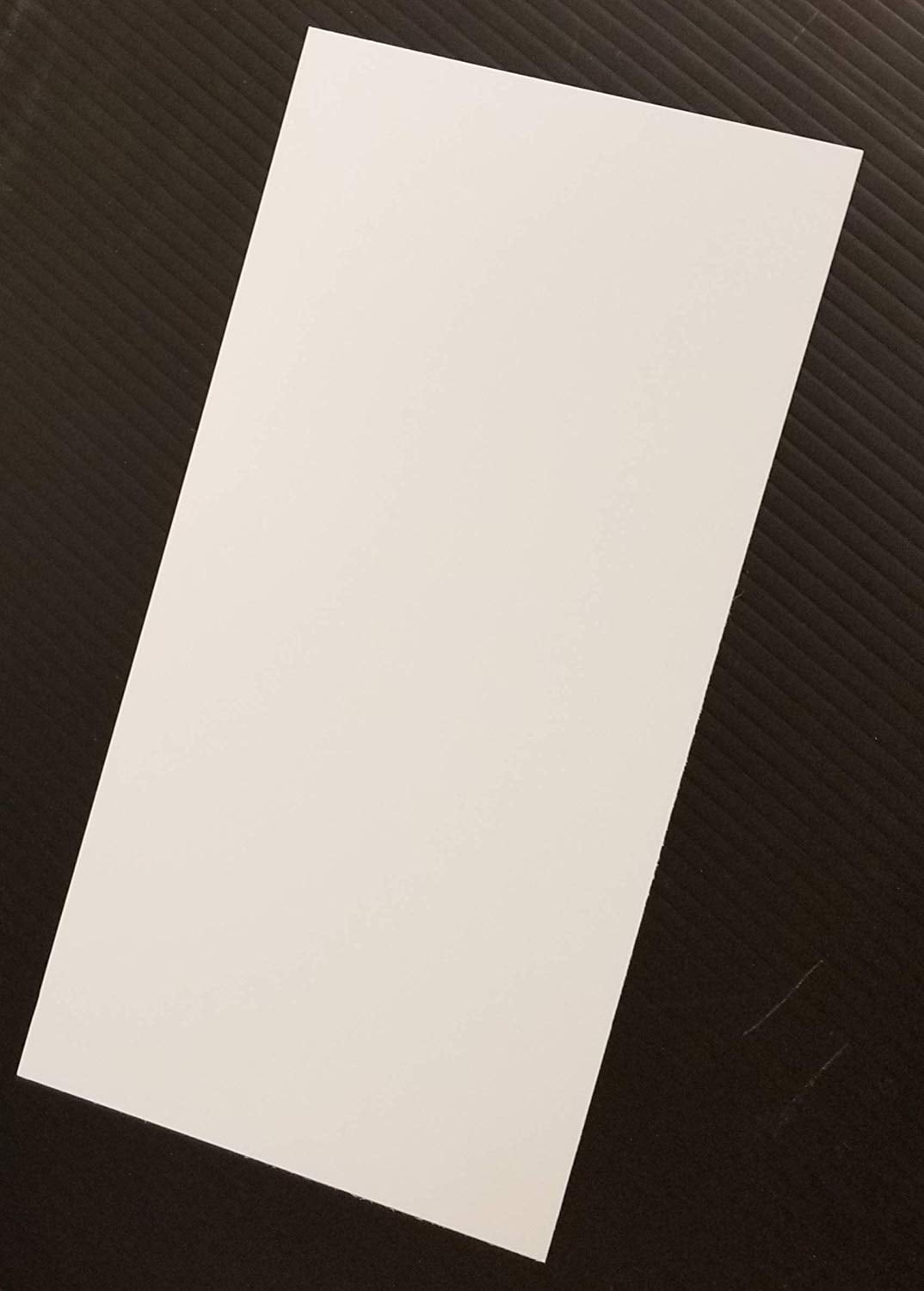 High Impact Styrene Polystyrene Plastic Sheet .020" x 12" x 12" White ...