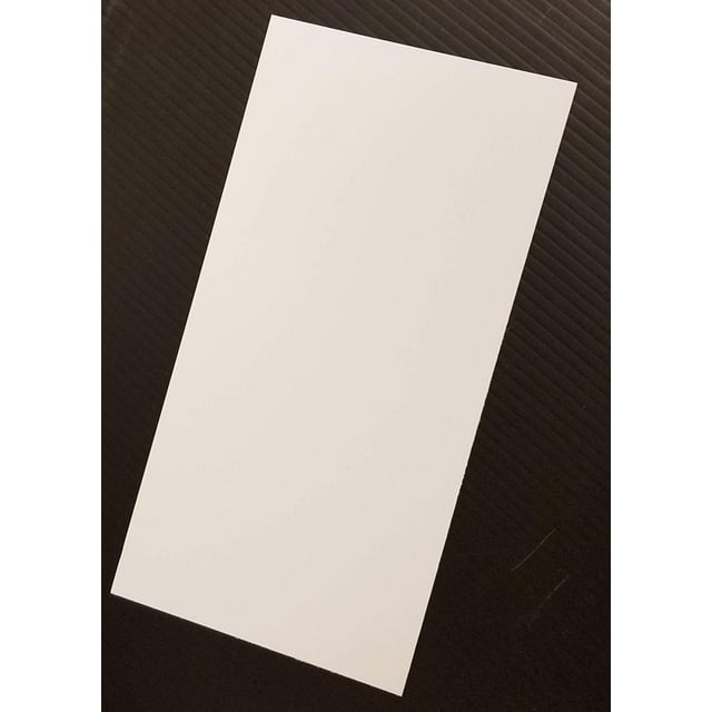 High Impact Styrene Polystyrene Plastic Sheet .020" x 12" x 12" White ...