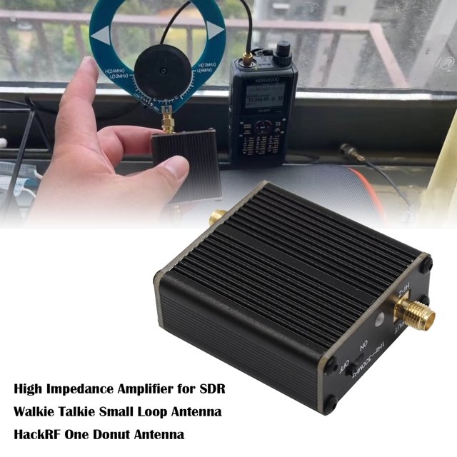 High Impedance Amplifier for SDR Walkie Talkie Small Loop Antenna Donut ...