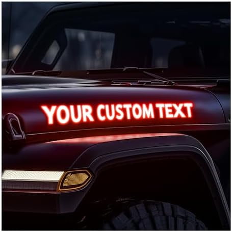 High Intensity Reflective Text Decals for Jeep Hood, Set of 2 - Walmart.com