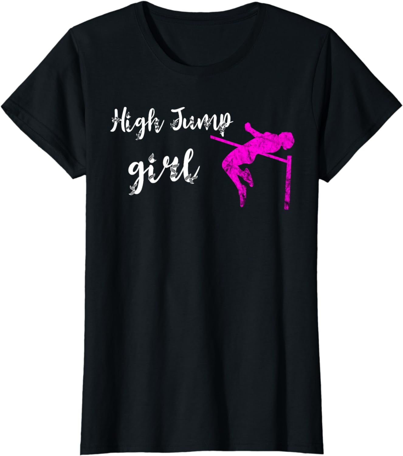 High Jump Girl High Jumping Athlete Jumper Track And Field T-Shirt ...