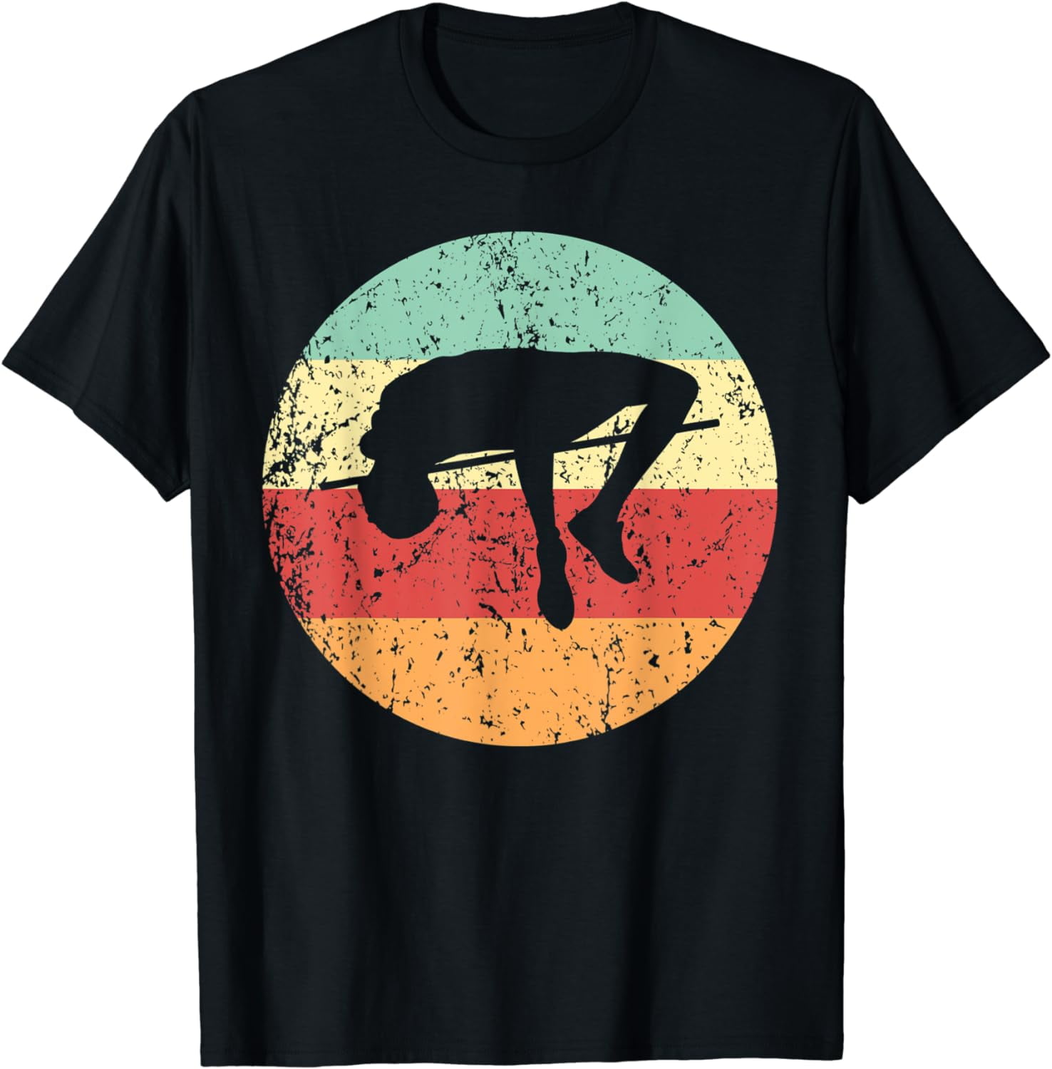 High Jump Vintage Track And Field Cool Retro 1970's Style T-Shirt ...