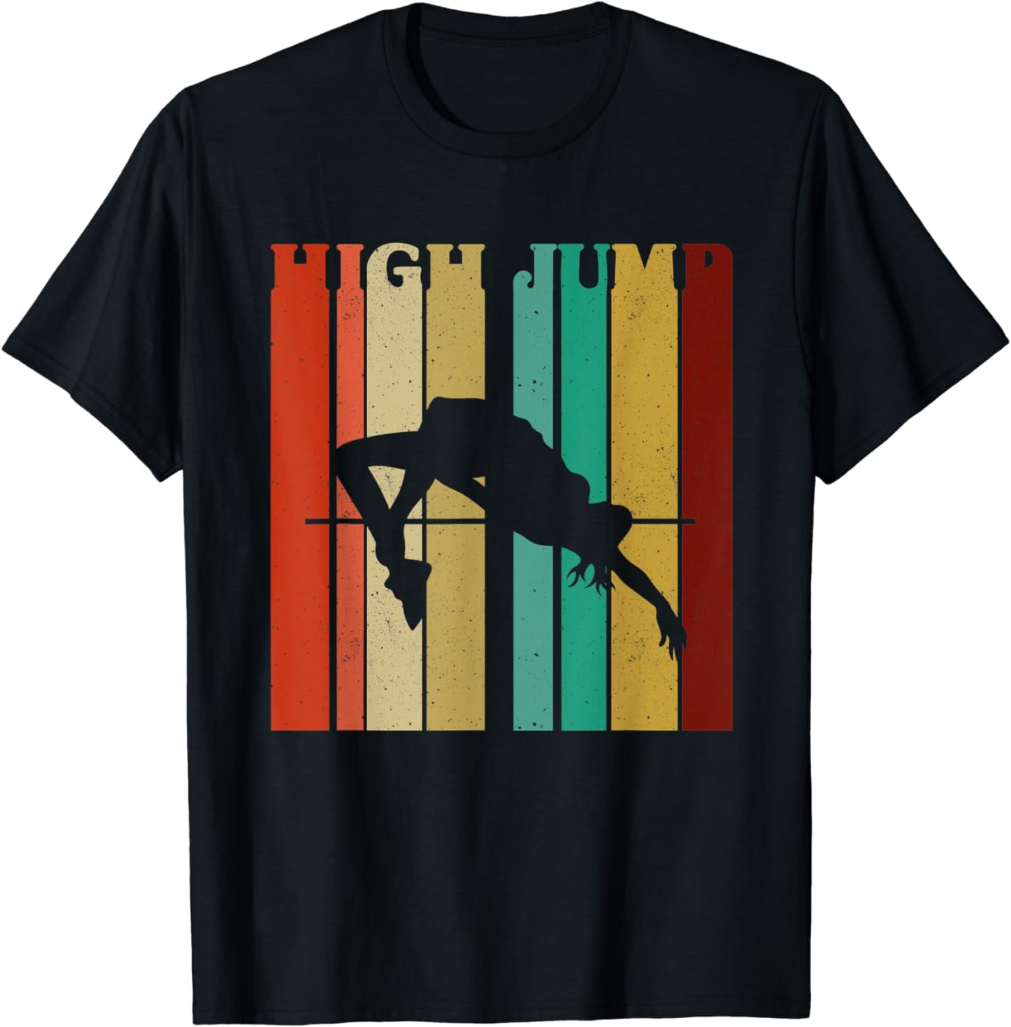 High Jumping Vintage Track And Field Retro High Jump T-Shirt - Walmart.com