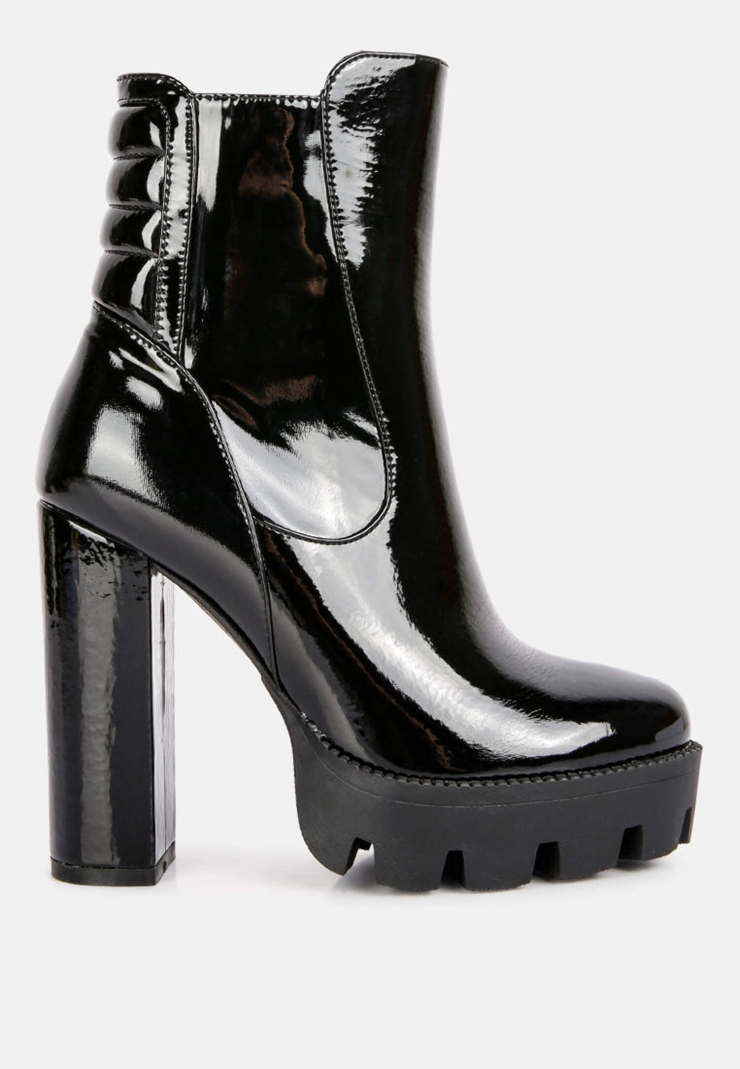 High Key Collared High Heel Ankle Boot - Walmart.com