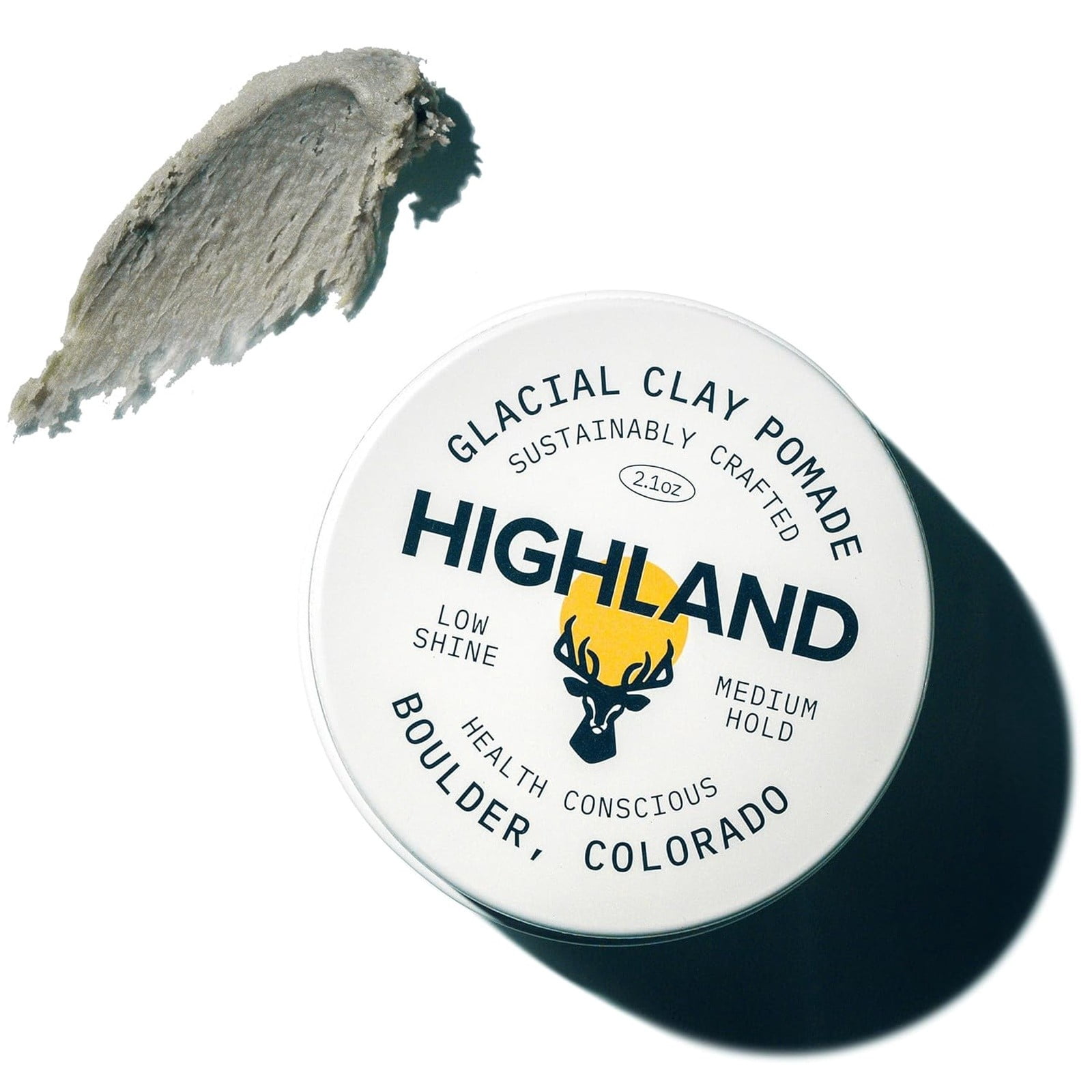 High-Land Glacial Hair Clay Pomade - Award Winning Hair Styling Clay ...