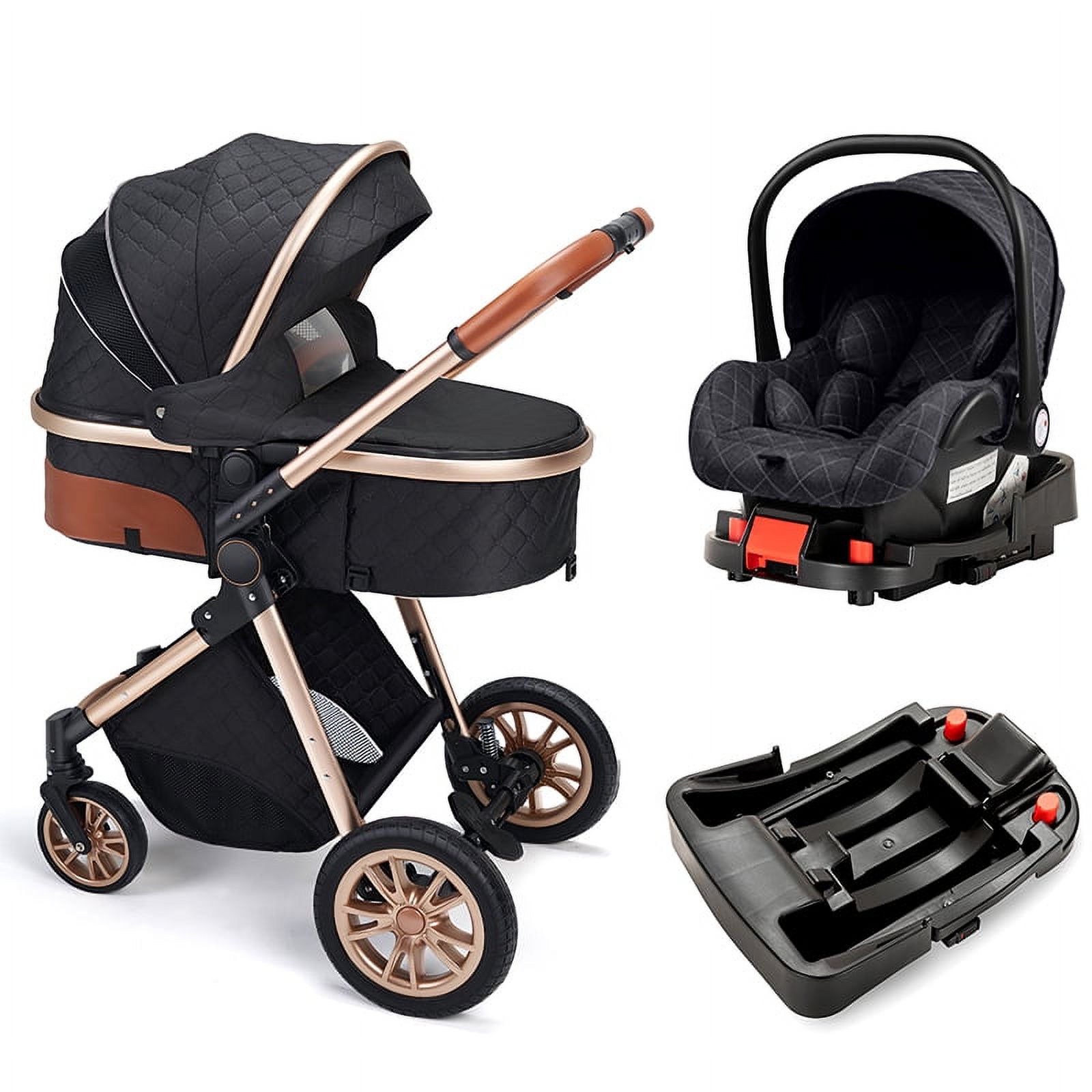 Blahoo Baby Stroller for Newborn, 2 in1 High Landscape Stroller ...