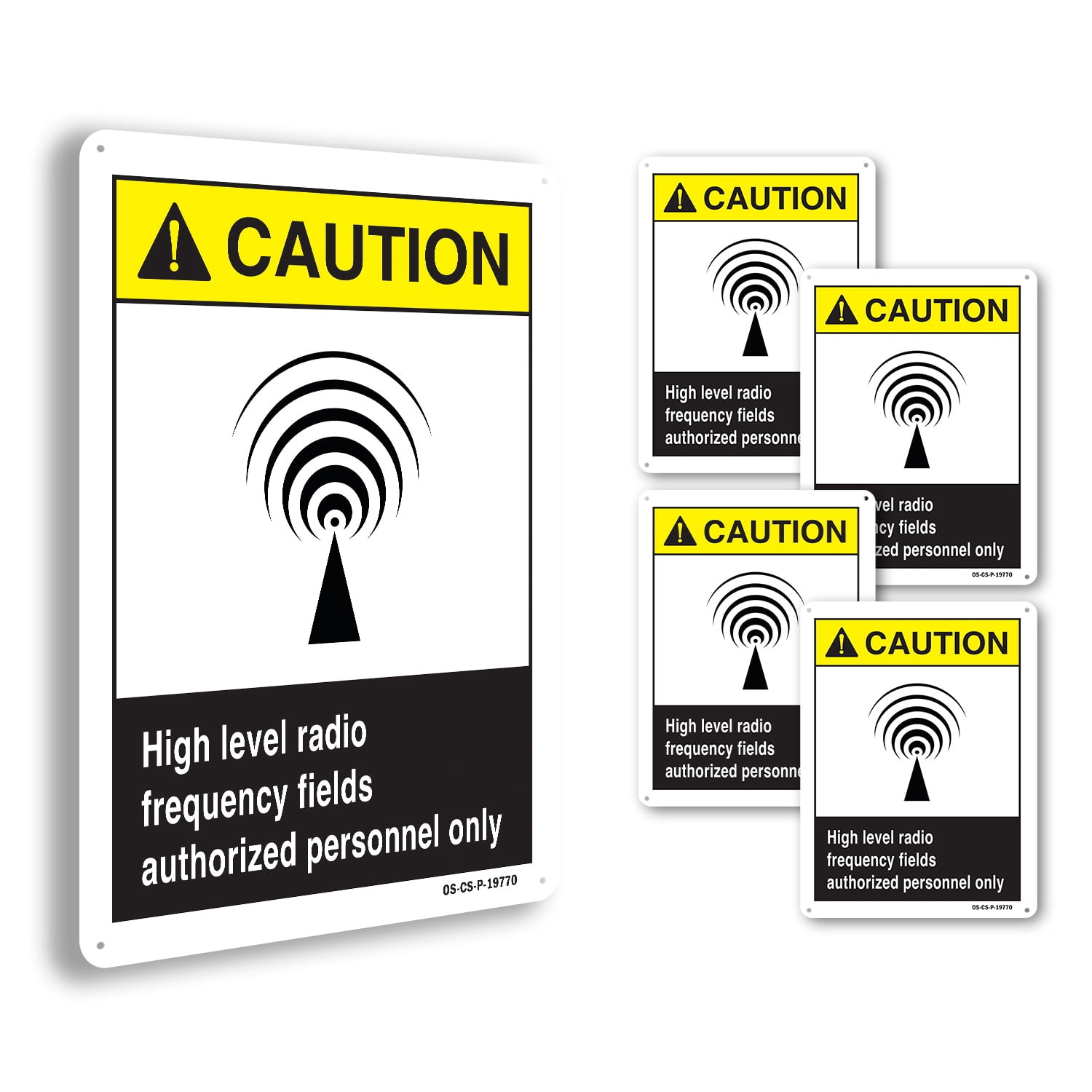 High Level Radio Frequency Fields Authorized Personnel Only ANSI ...