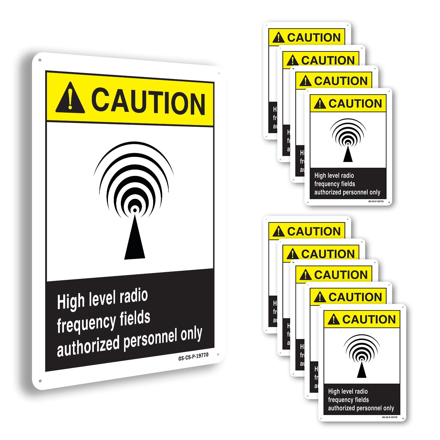 High Level Radio Frequency Fields Authorized Personnel Only ANSI ...